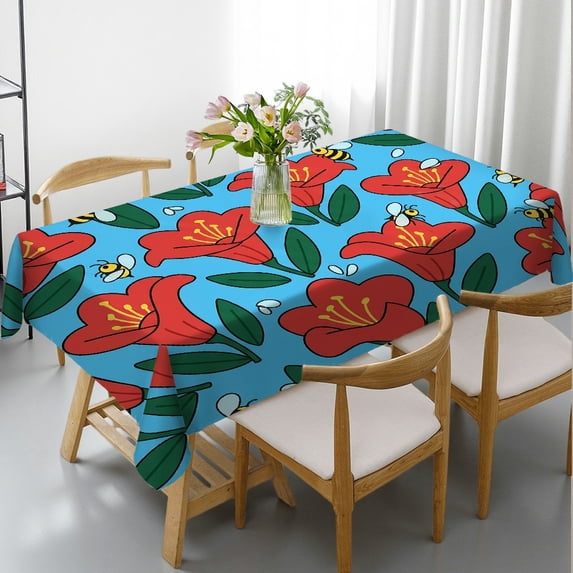 Busy Bee Garden Tablecloths for dining table, 2D Flat Printing ...