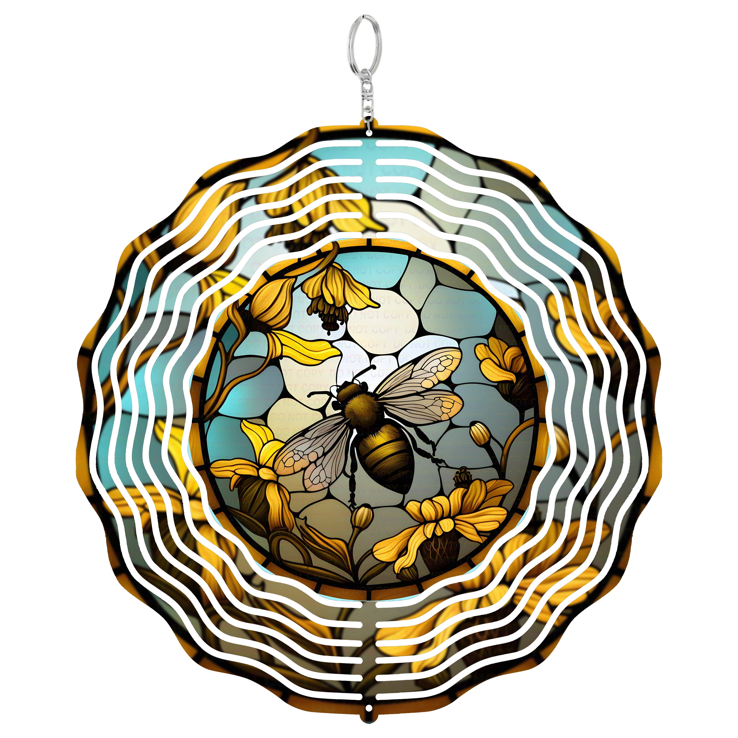 Busy Bee Pollinator 3D Wind Spinner Kinetic Yard Art Stainless Steel ...
