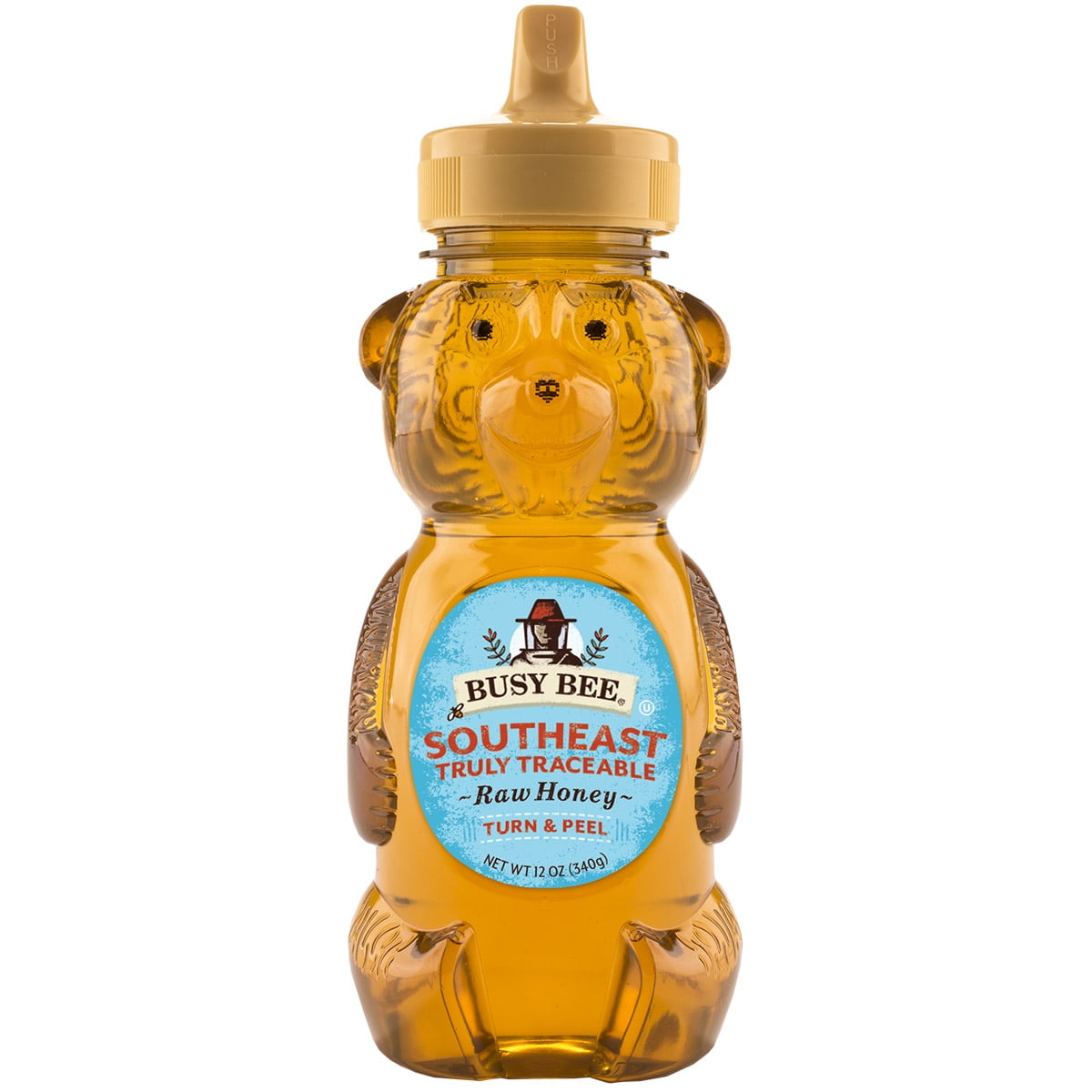 Busy Bee Raw Honey, 100% Traceable Southeast Honey, 12 oz, Plastic ...