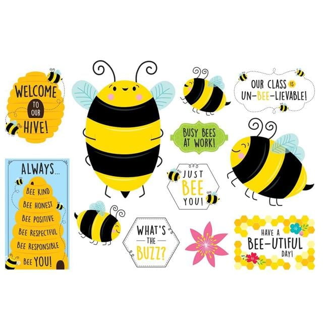 Busy Bees Bulletin Board Set, 17 Piece - Walmart.com