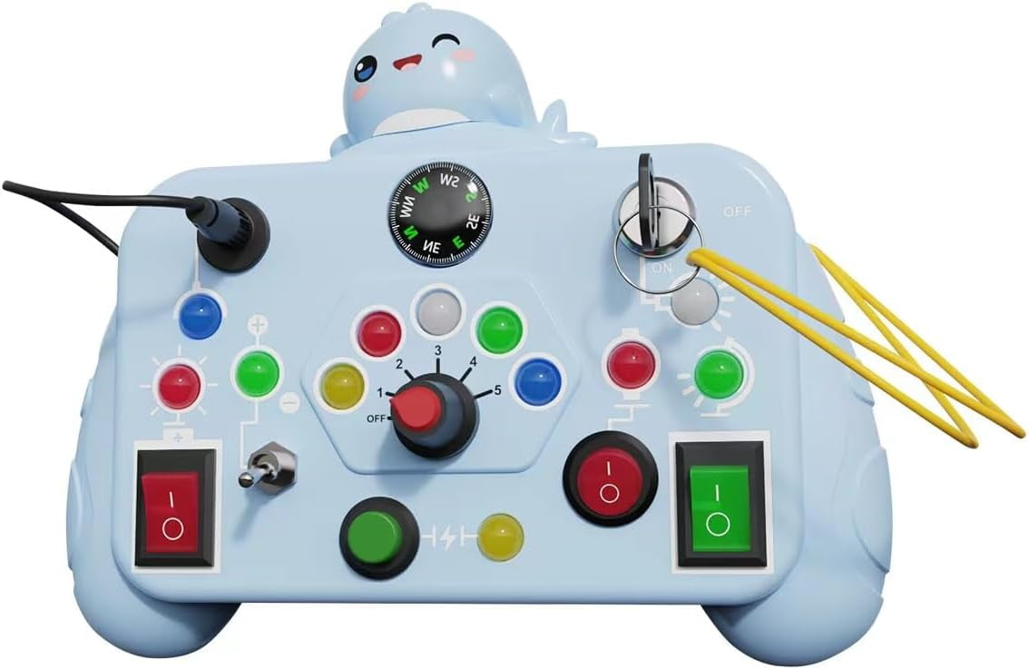 Busy Board, Baby Sensory Board, Toddler Toys LED Busy Board with LED ...