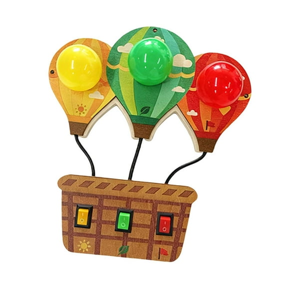 Busy Board LED Light Switch Sensory Button Toy Sturdy MDF Material ...