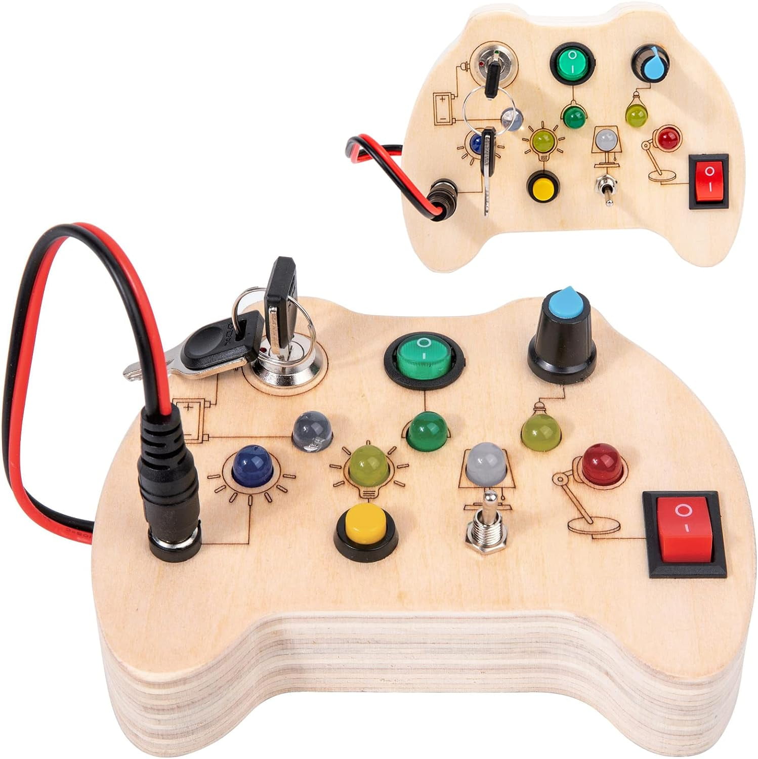 Busy Board Montessori LED et Interrupteurs Bebe Busy Board pour Enfant ...