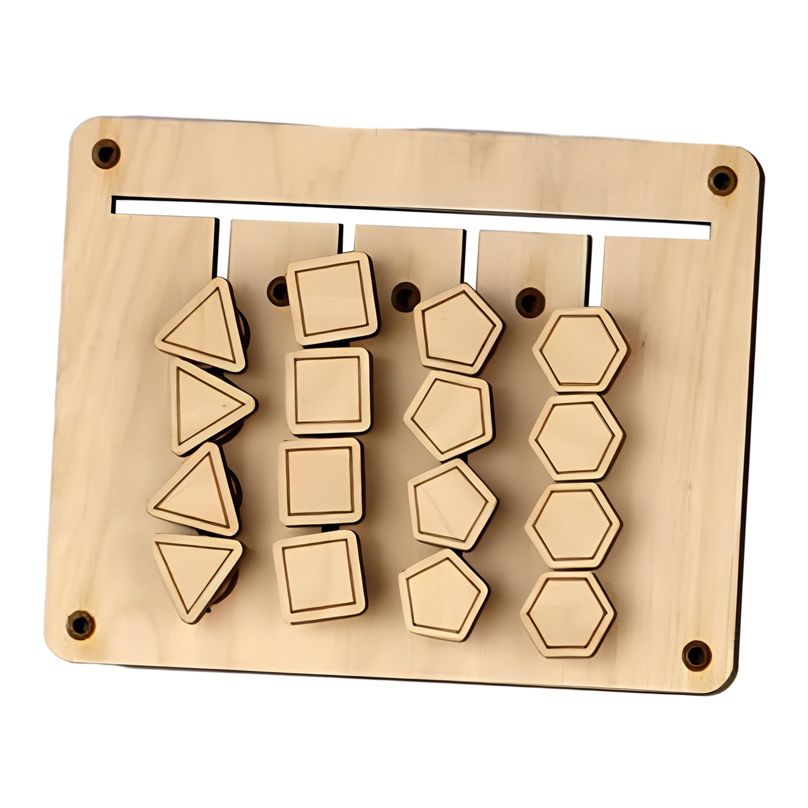 Busy Board Parts Wooden Travel Toy Developmental Portable Early ...