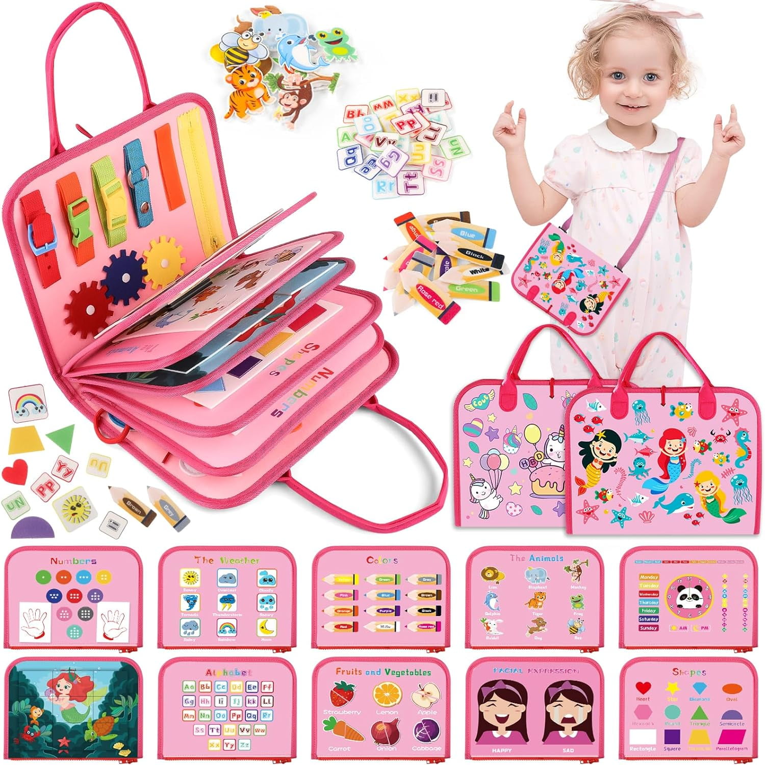 Customer Reviews For Busy Board For Toddlers 2 4 Montessori Toys