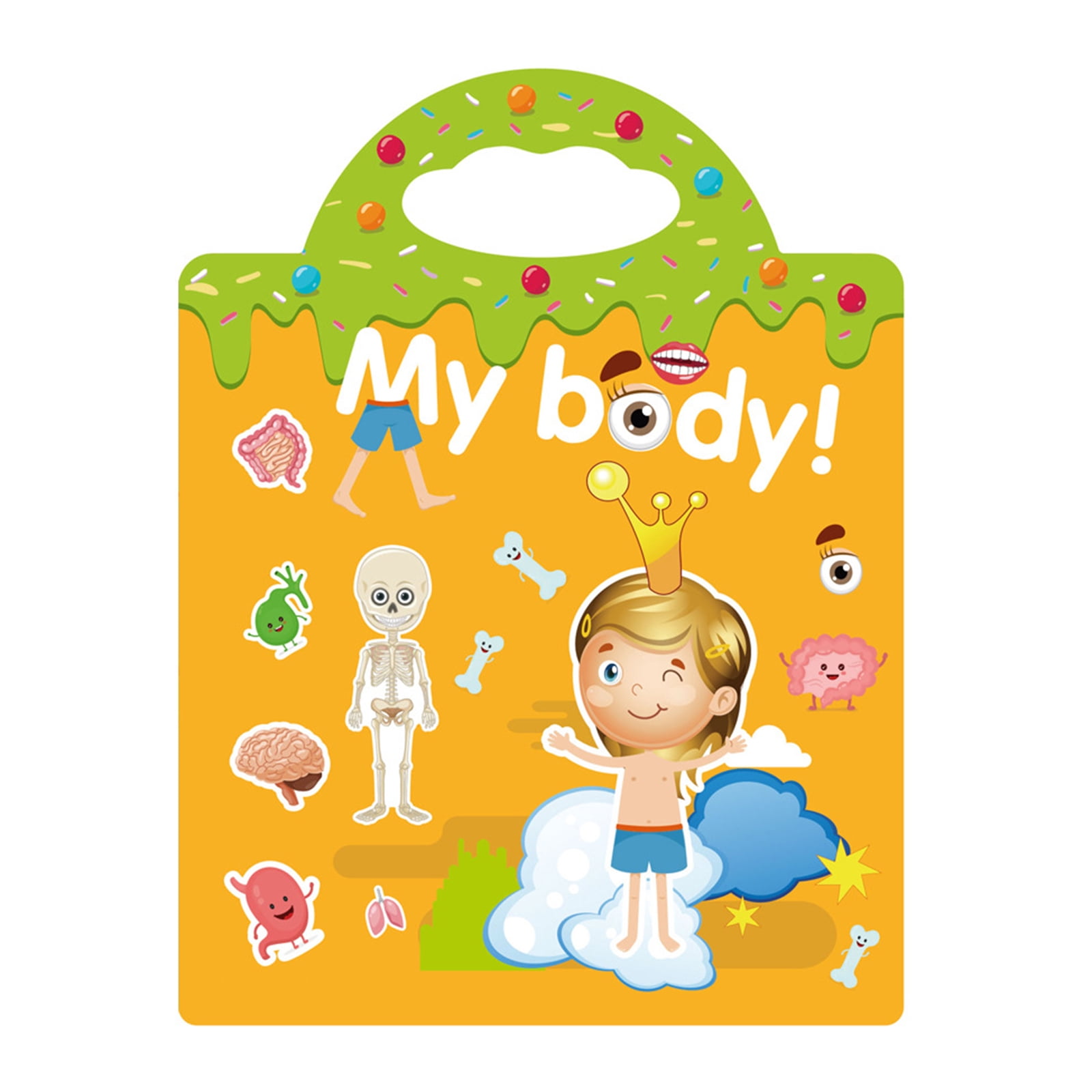 Busy Book For Kids, Montessori Toy for Toddlers, Reusable Sticker Book ...