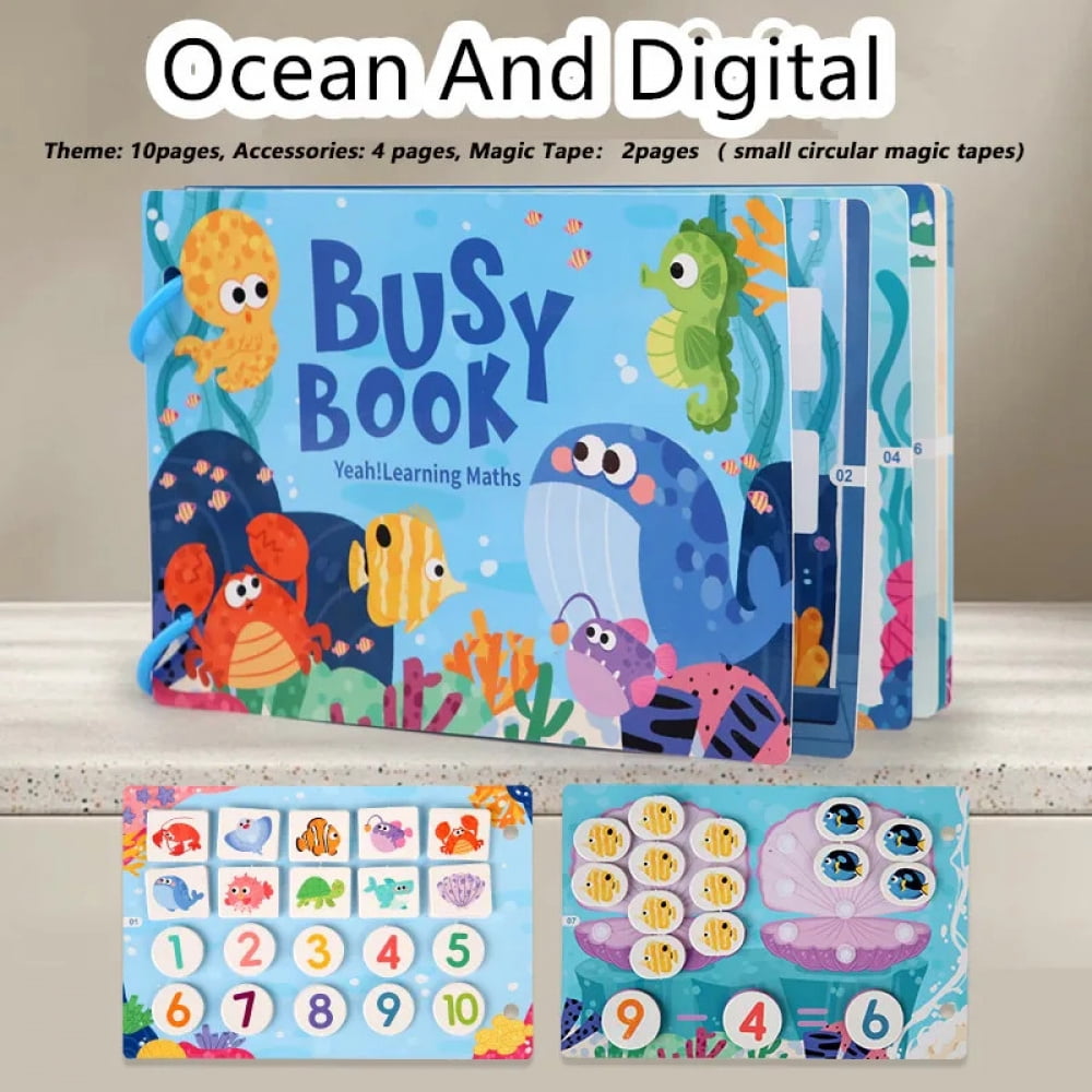 Busy Book for Kids, Animals Vehicles Dinosaurs Stickers, Matching ...