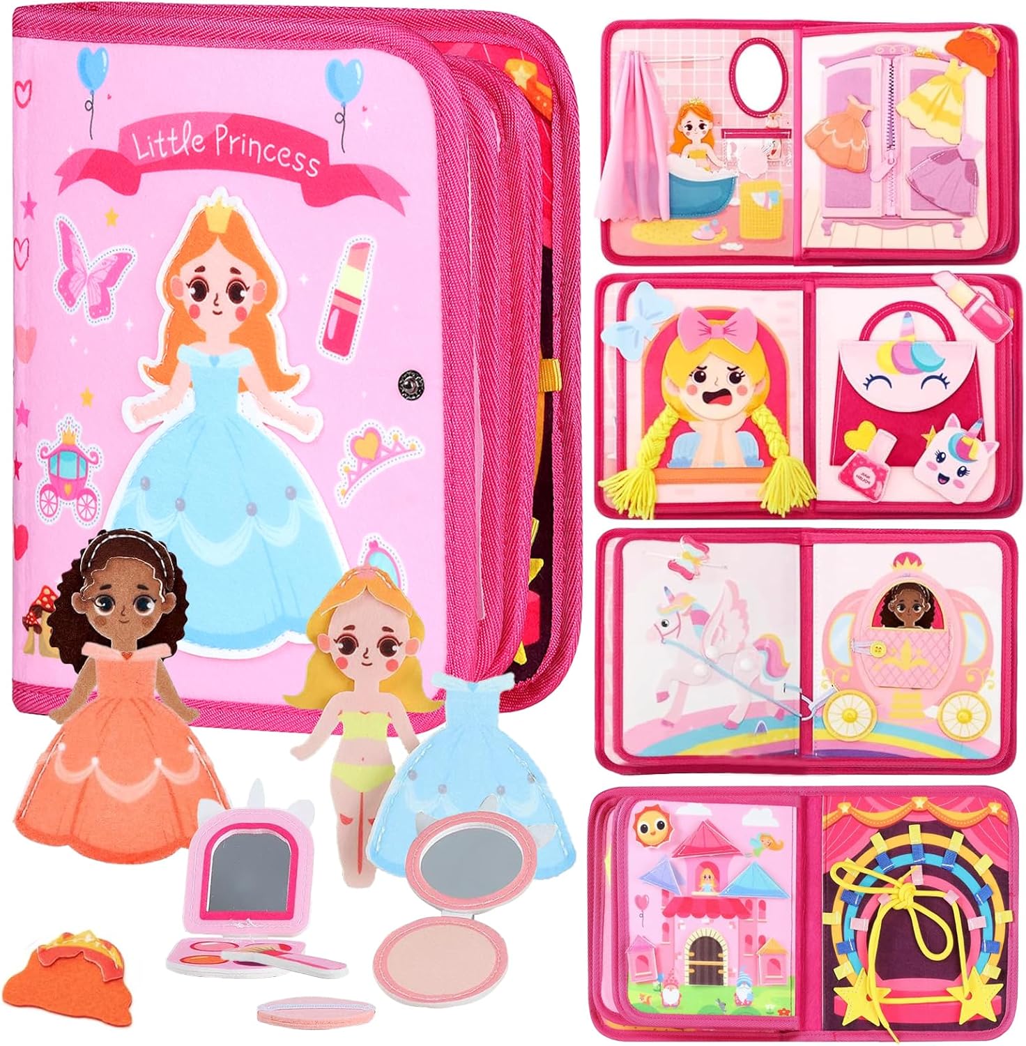 Busy Book for Toddlers 1-3, Montessori Busy Board for Kids, Preschool ...