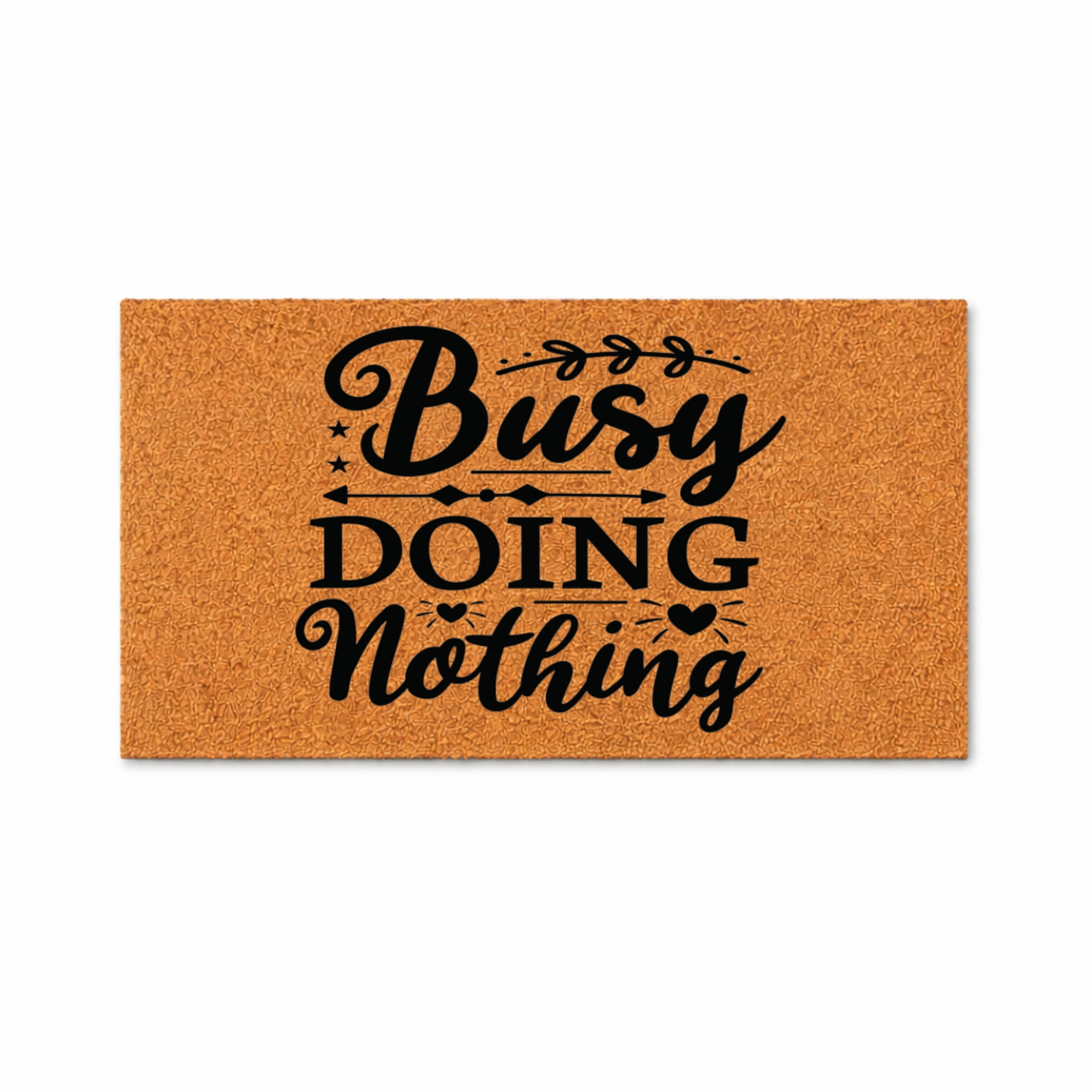 Busy Doing Nothing, Coir Doormat, Outdoor Entryway Door Mat, Front ...