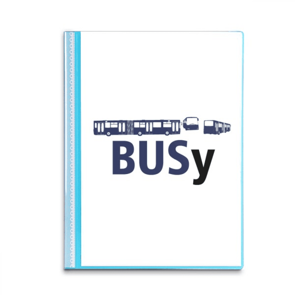 Busy Public Transport Operation Bus Book Sheet Protectors Portfolio ...