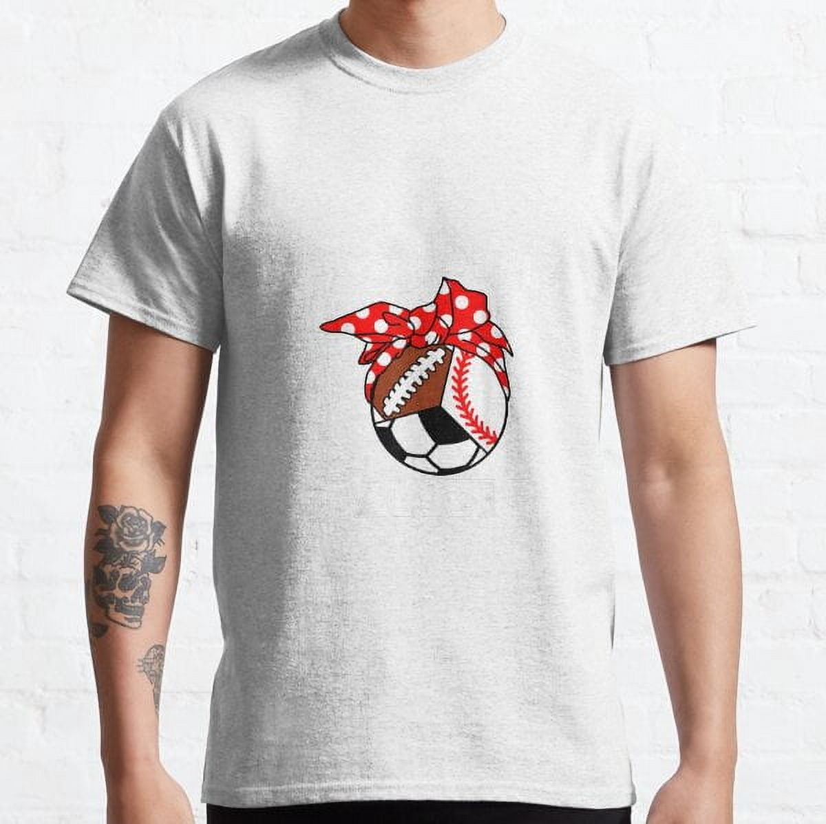 Busy Raising Ballers Baseball Football Soccer Mom Classic T-shirt ...