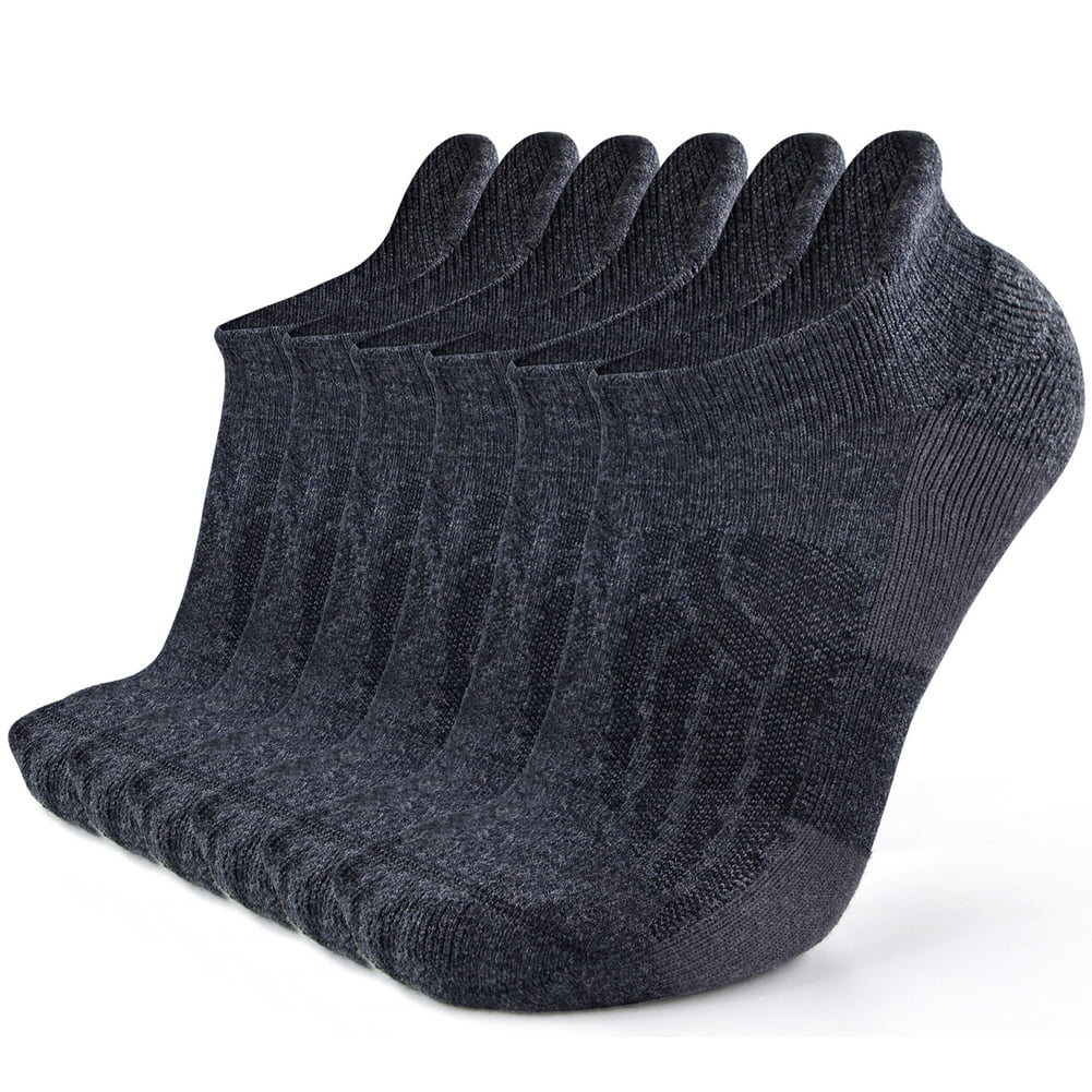 Busy Socks Women's Warm Non Blister Wool Socks, Dark Grey, Medium,6 ...