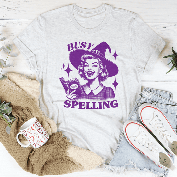 Busy Spelling Tee Ash S Peachy Sunday T-Shirt - Walmart.com