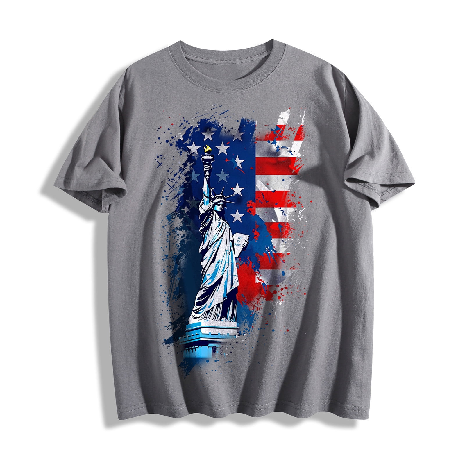 Busydd 4th of July T Shirts for Men Stylish American Flag Graphic Tees ...