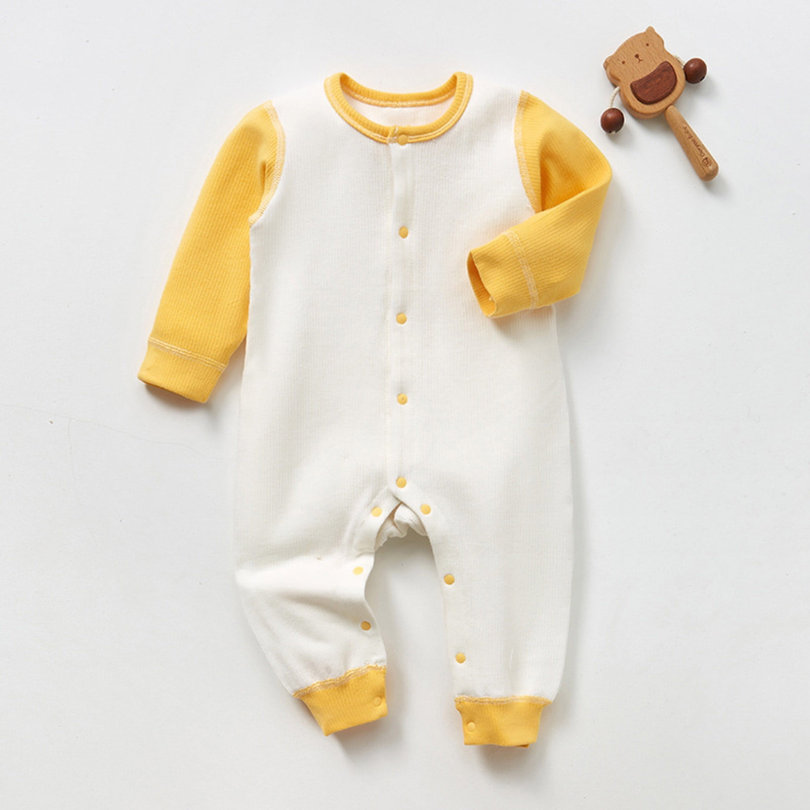 Busydd Baby Romper 0-2 Years Unisex Long Sleeve Baby Girl Clothes Round ...