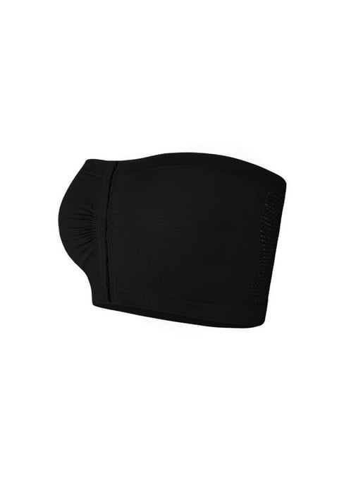 Women's Plus Size Full Coverage Strapless Bandeau Bra with Removable ...