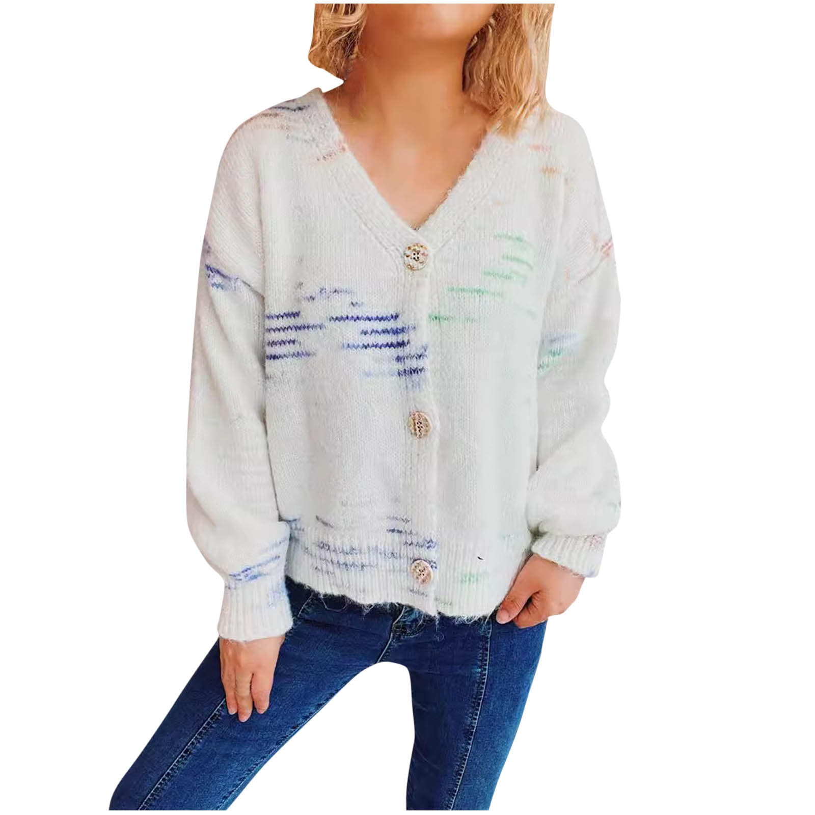 on Clearance Busydd Cardigan Sweaters for Women Lightweight Tie Dye ...