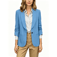 Busydd Classic Blazers for Women with Flap Pockets Formal Business ...