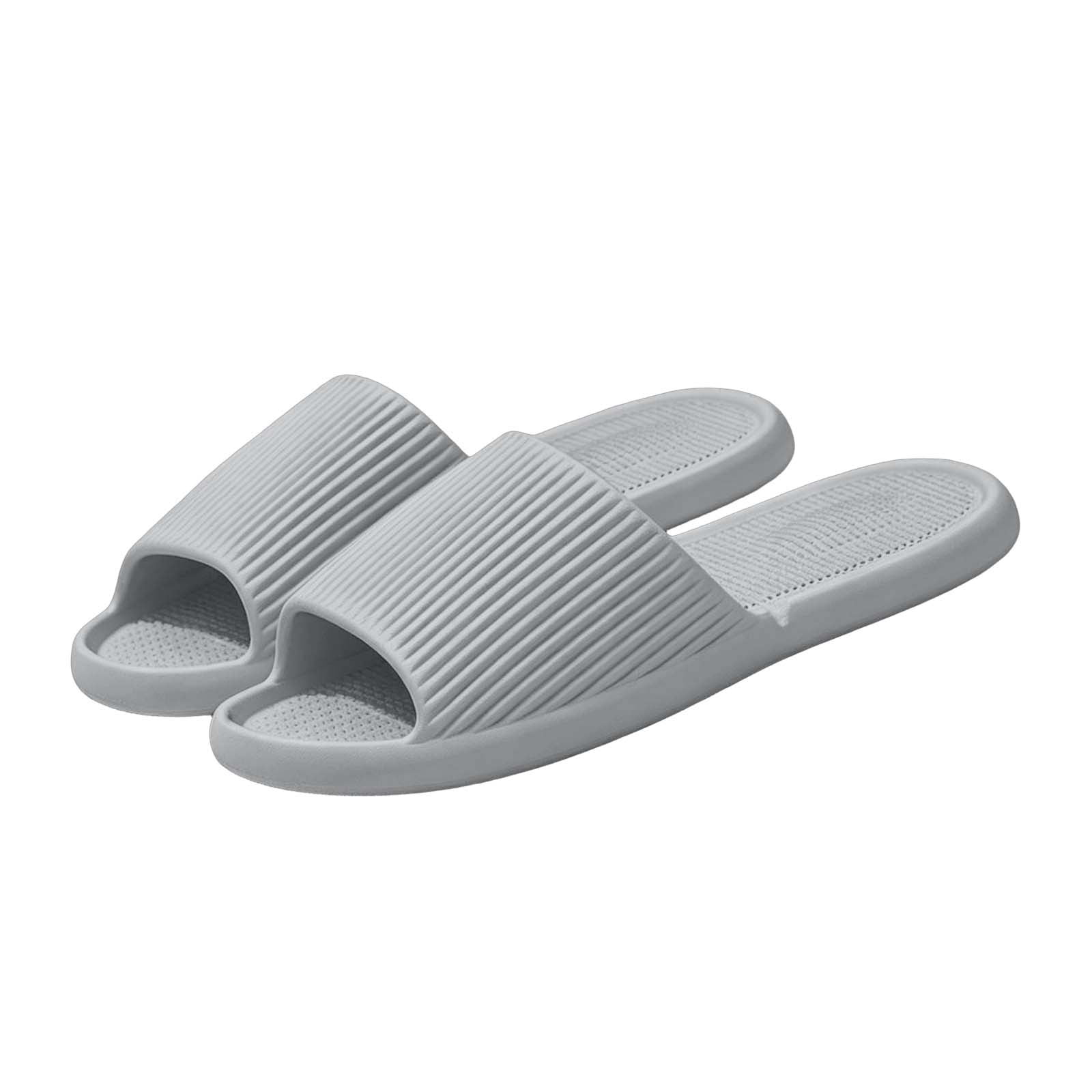 Busydd Comfortable House Slippers for Women Solid Color Slip on Shoes ...