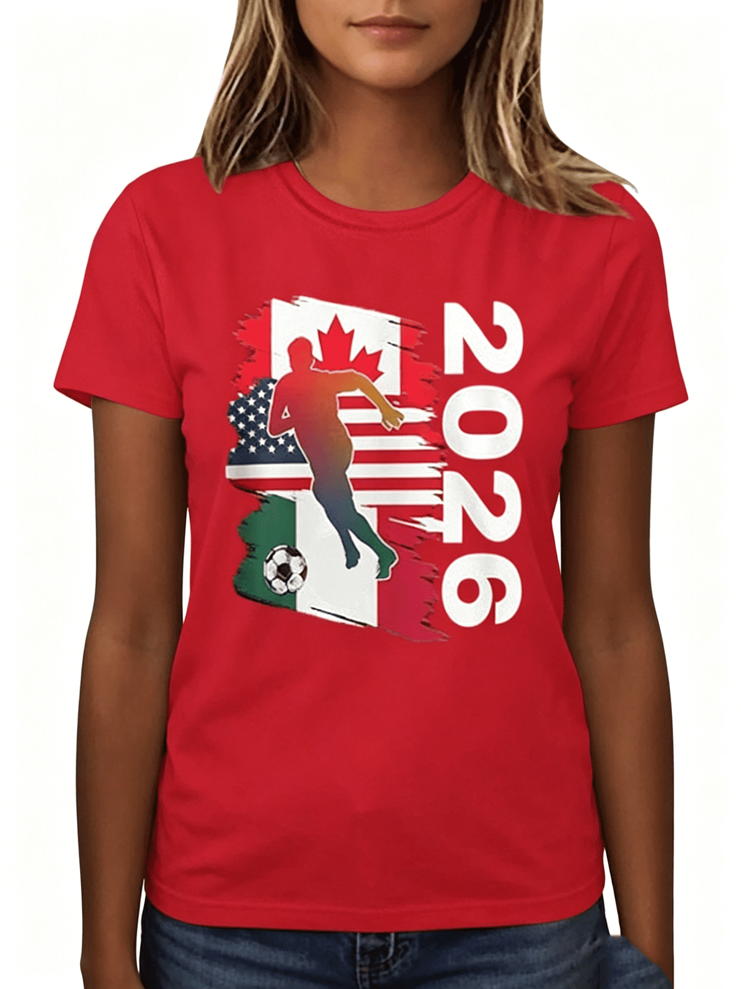 Busydd Copa Mundial 2026 Graphic Tees for Women Casual Short Sleeve ...