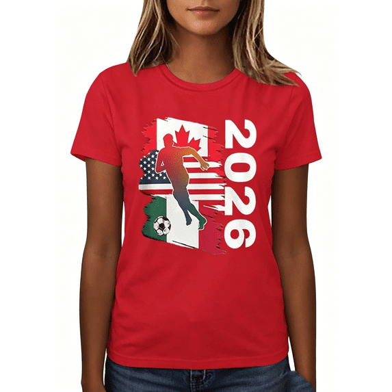 Busydd Copa Mundial 2026 Graphic Tees for Women Casual Short Sleeve ...
