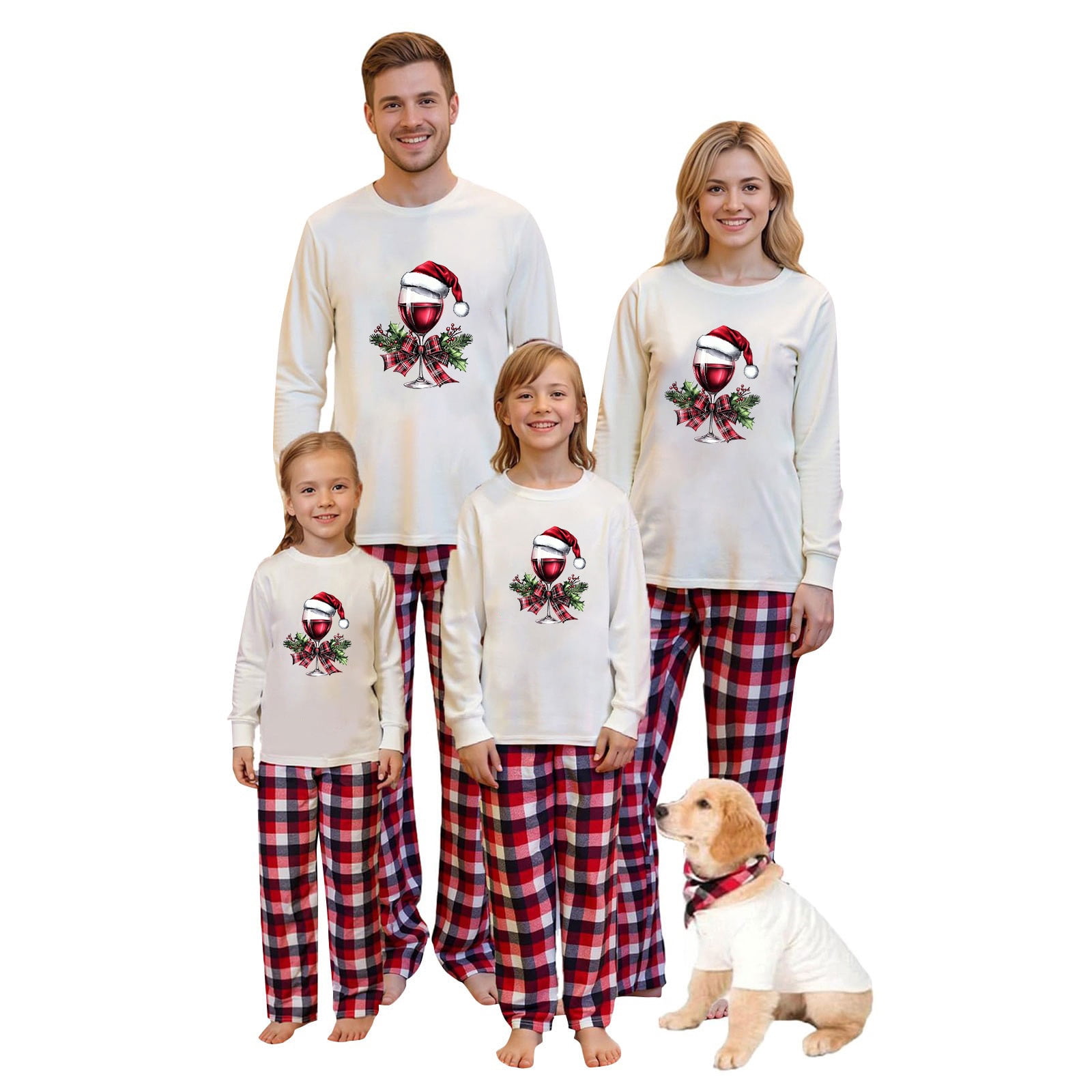 Busydd Family Pajamas Matching Sets Fashion Holiday Print Christmas ...