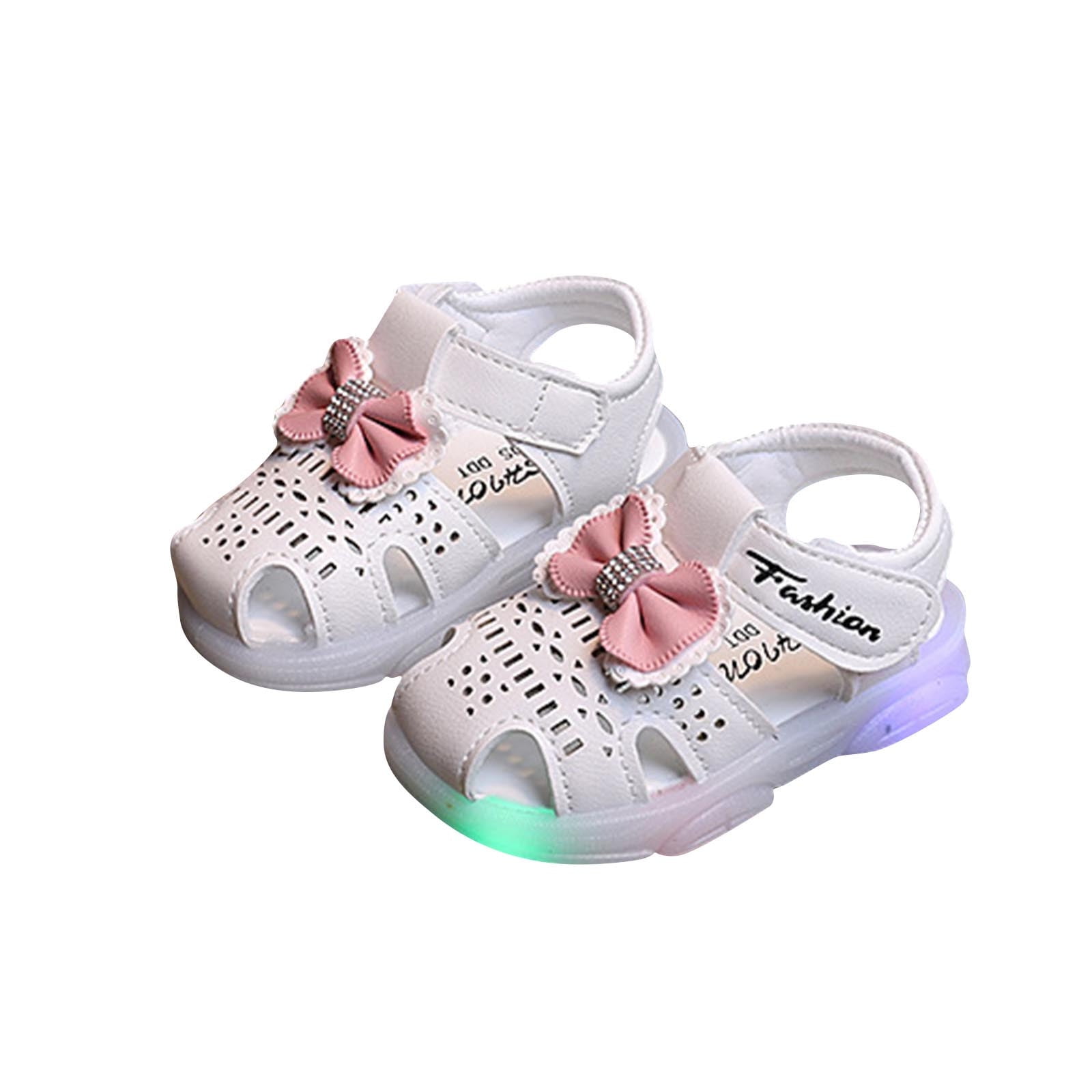 Busydd Girls Sandals 6 Months-3 Years Fashion Light Up Baby Shoes Open ...