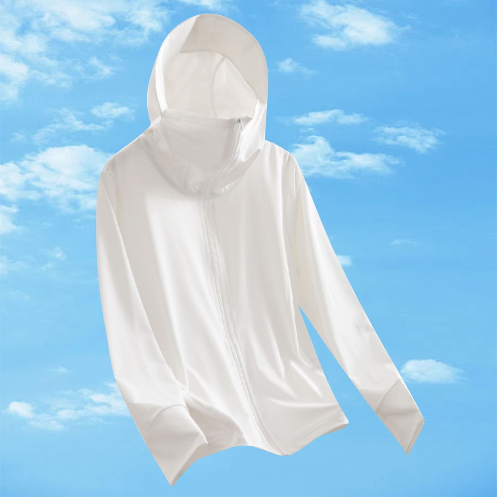 Busydd Girls' Sun Jacket 3-16 Years Long Sleeve Solid Color Hooded Sun ...