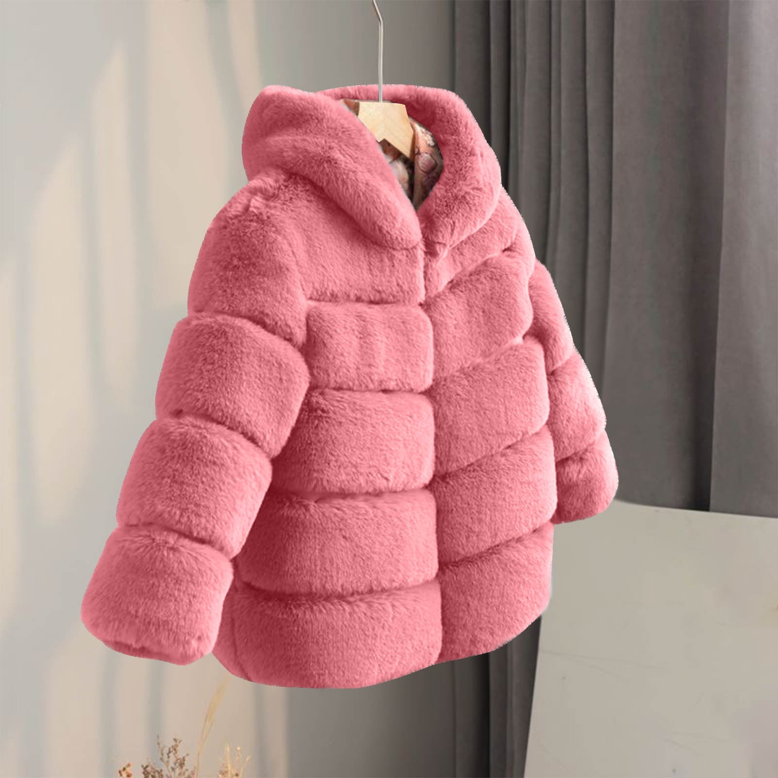 Busydd Girls Winter Coat 2-13 Years Warm Fleece Fuzzy Baby Winter ...