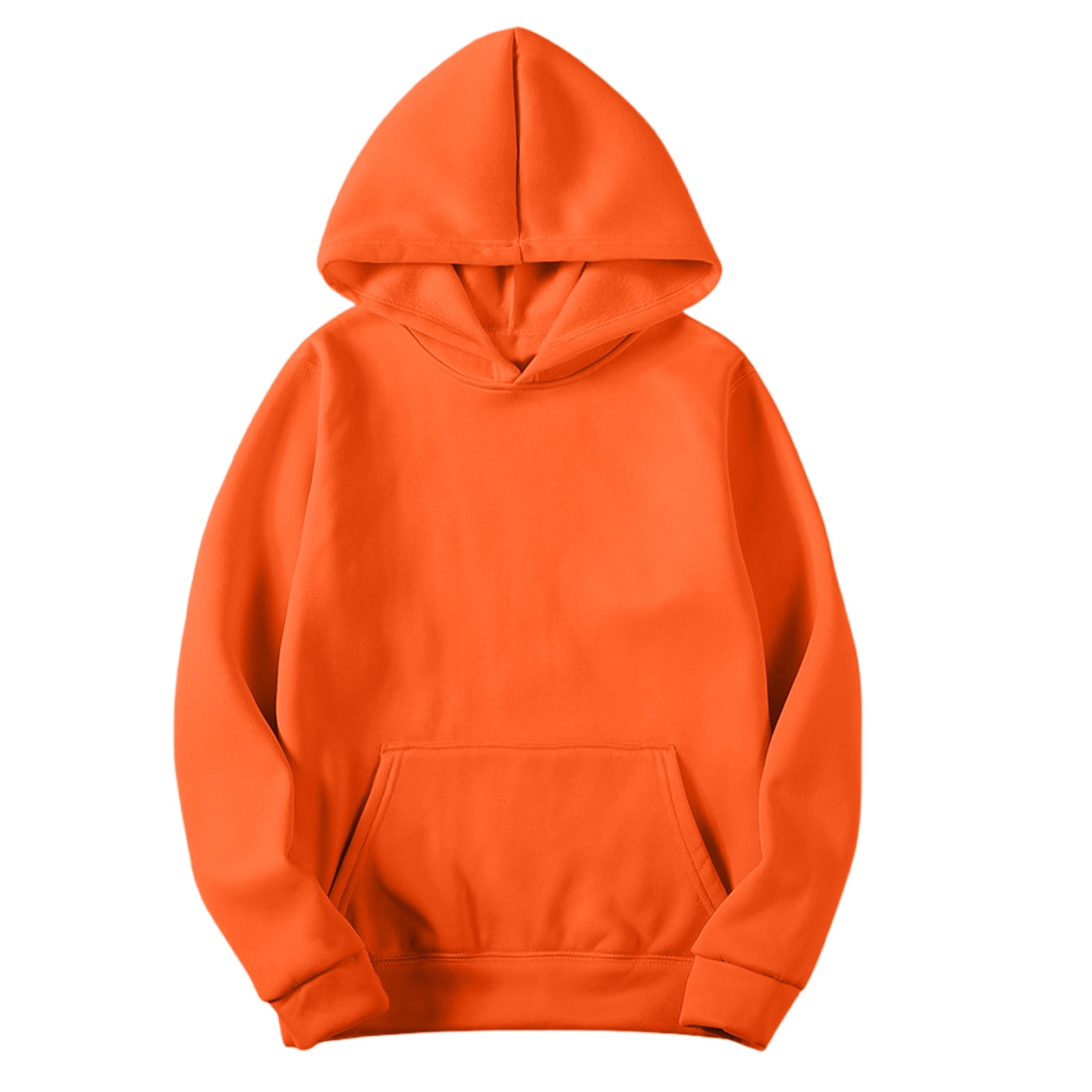 Busydd, Hoodies for Men, 2XL, Casual Solid Color Hooded Long Sleeve ...