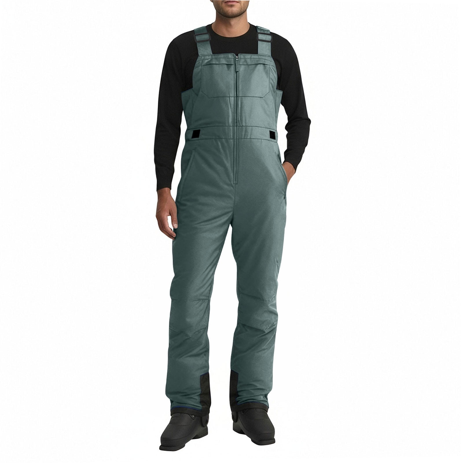 Busydd Jumpsuits for Men Outdoor Ski Men's Jumpsuits Fashion Solid ...