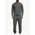 Busydd Men Sweatsuits Sets Fashion Waffle Knit Button Shirt and Cargo ...