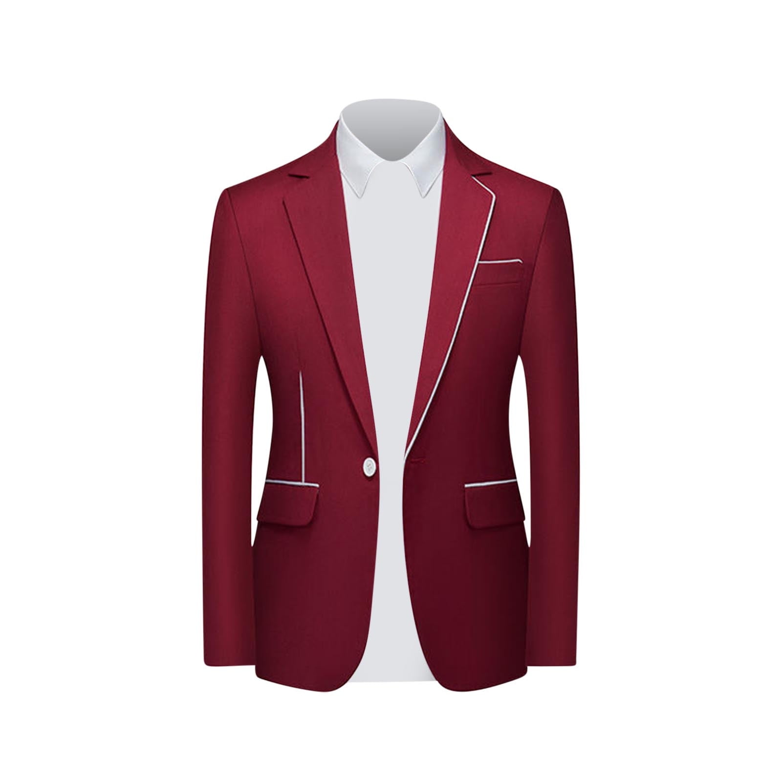 Busydd Mens Blazer Jacket Long Sleeve Business Office Blazers Fashion ...