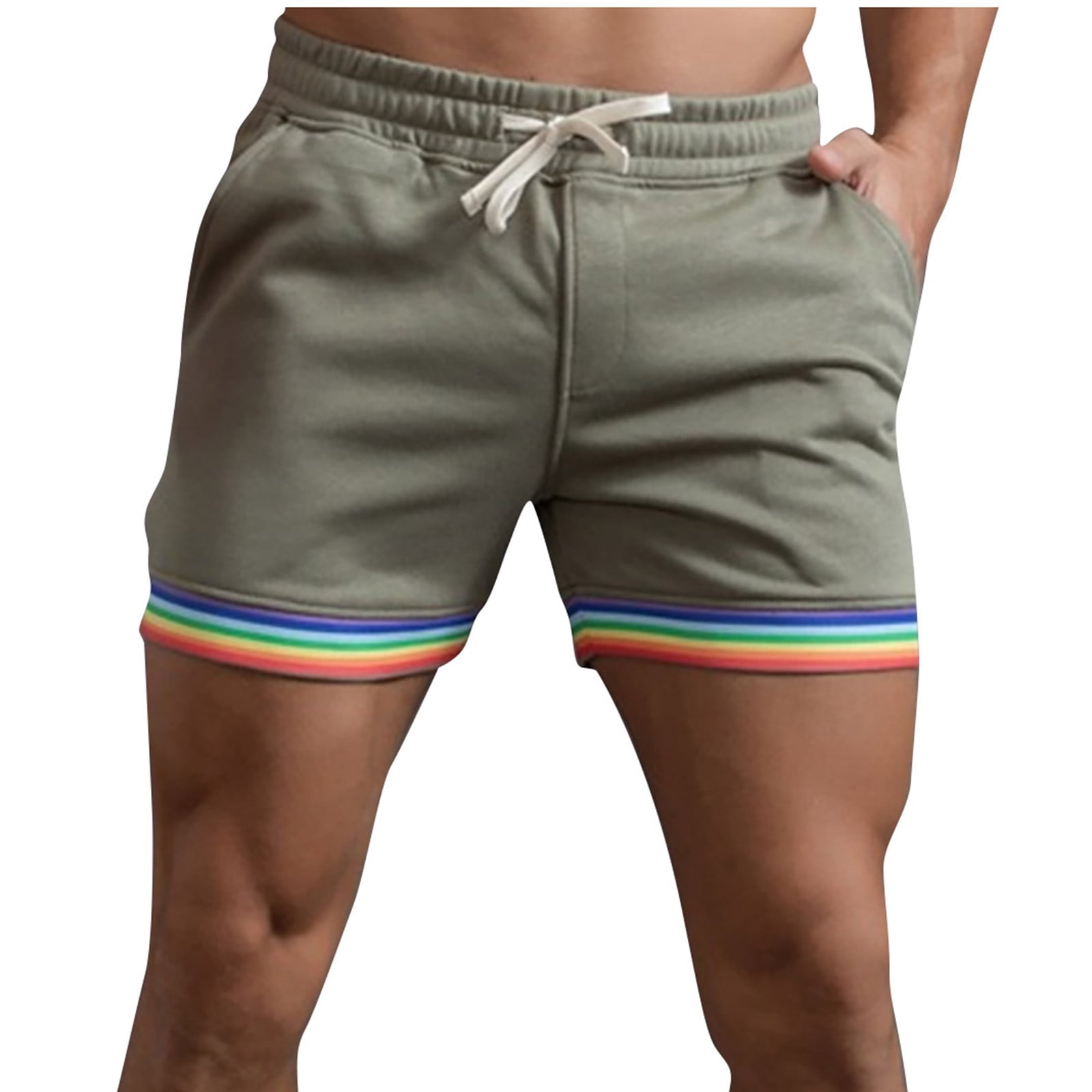 Busydd Mens Shorts Summer Drawstring Hawaiian Beach Shorts Quick Dry ...