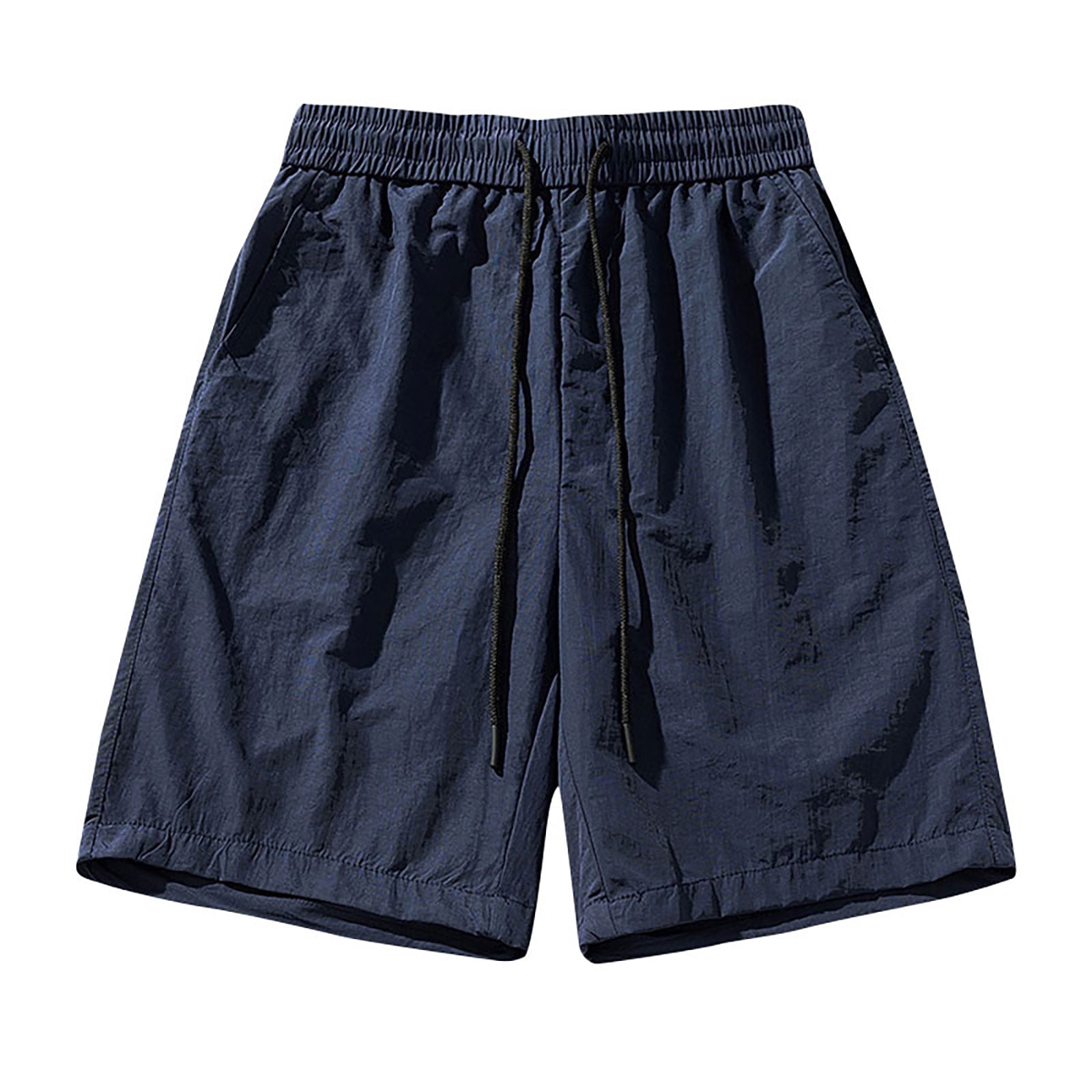 Busydd Mens Shorts Summer Solid Color Casual Shorts Comfy Lightweight ...