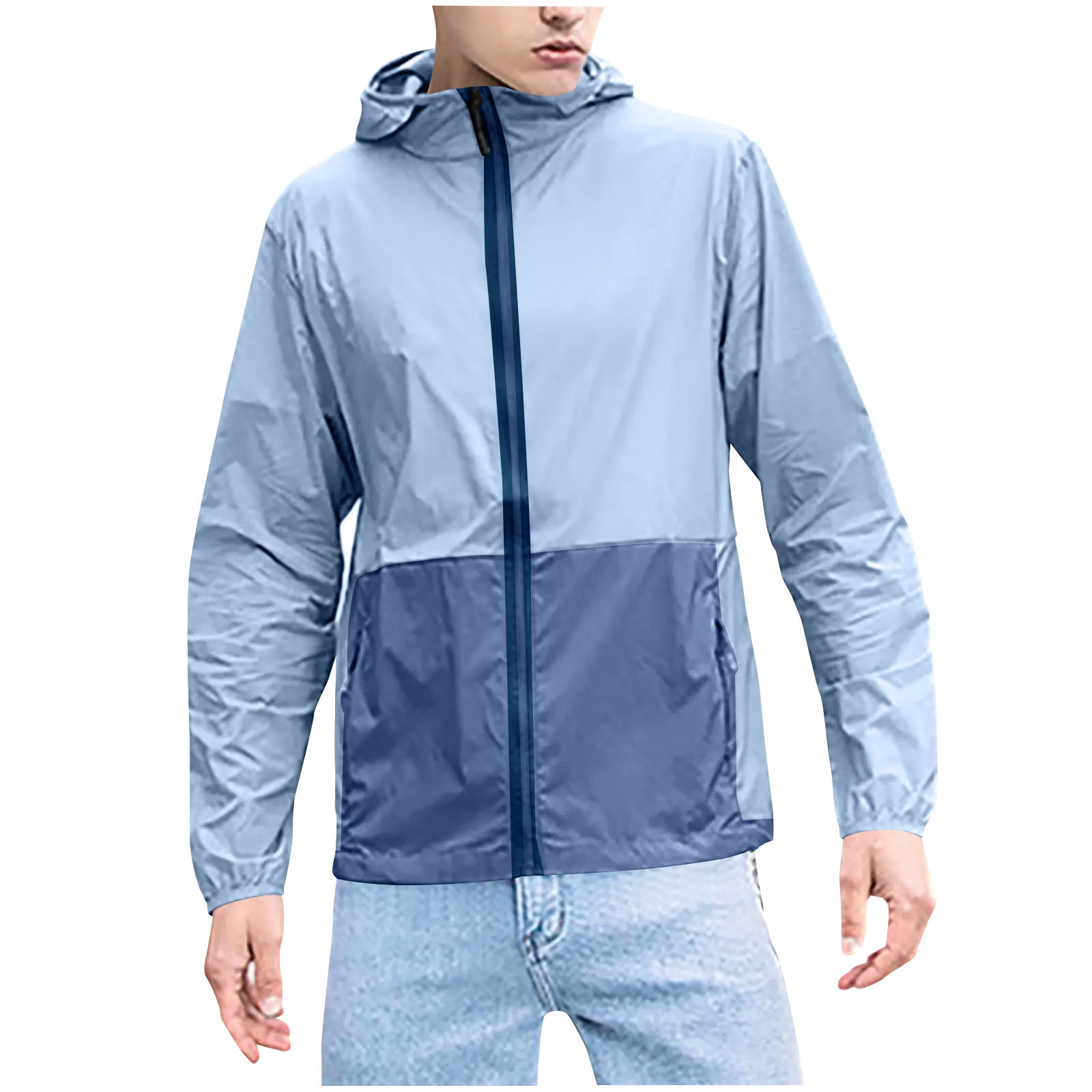 Busydd Mens Sun Jacket Plus Size M-4XL Long Sleeve Sun Protection ...