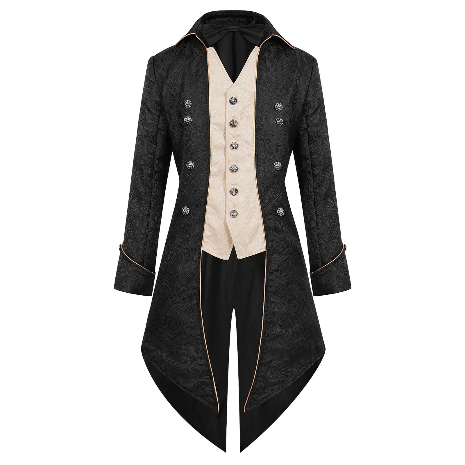 Busydd Mens Tailcoat Long Sleeve Button Tuxedo Jacket Fashion Prom ...