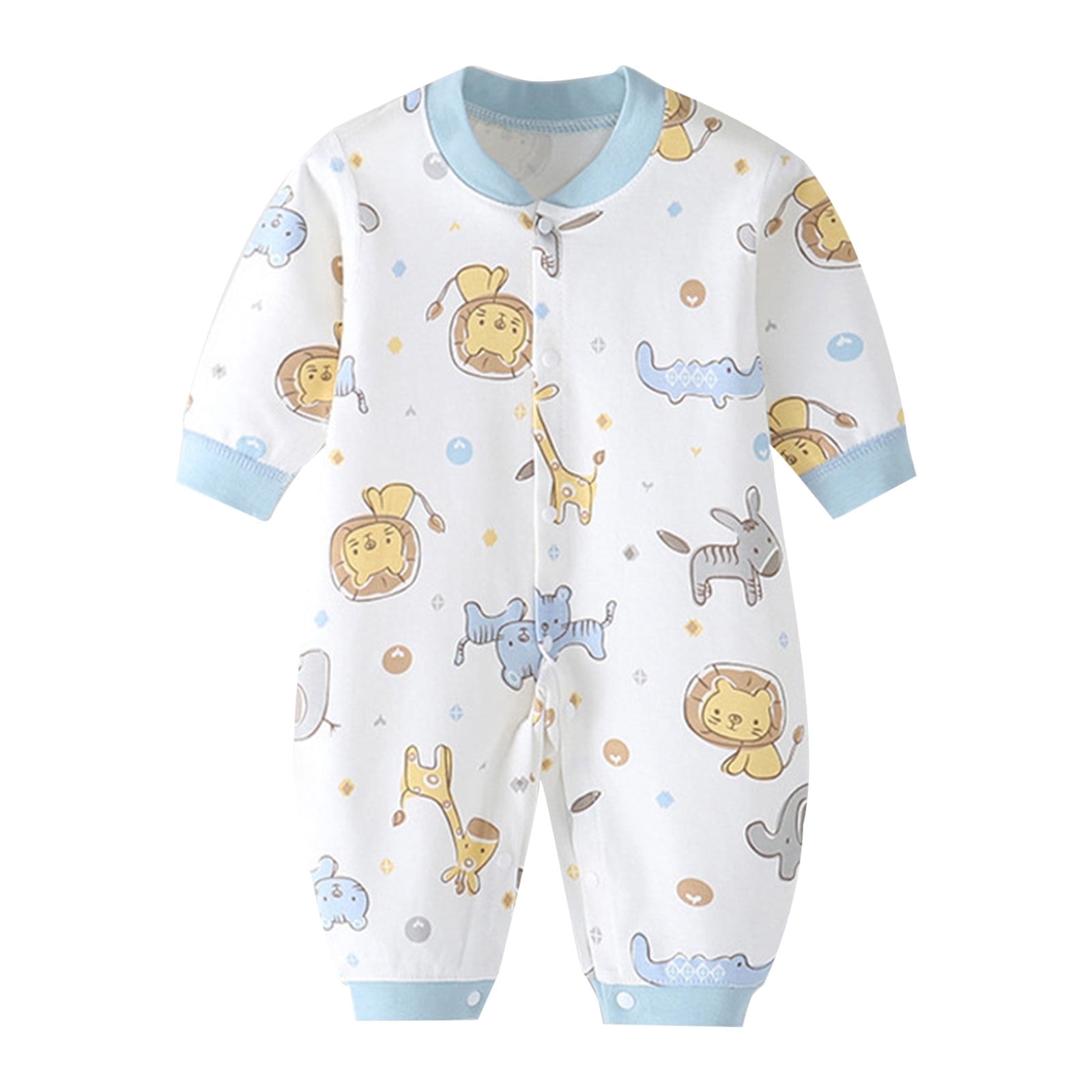 Busydd Newborn Baby Rompers, V Neck, Long Sleeve, Side Tie, Cotton ...