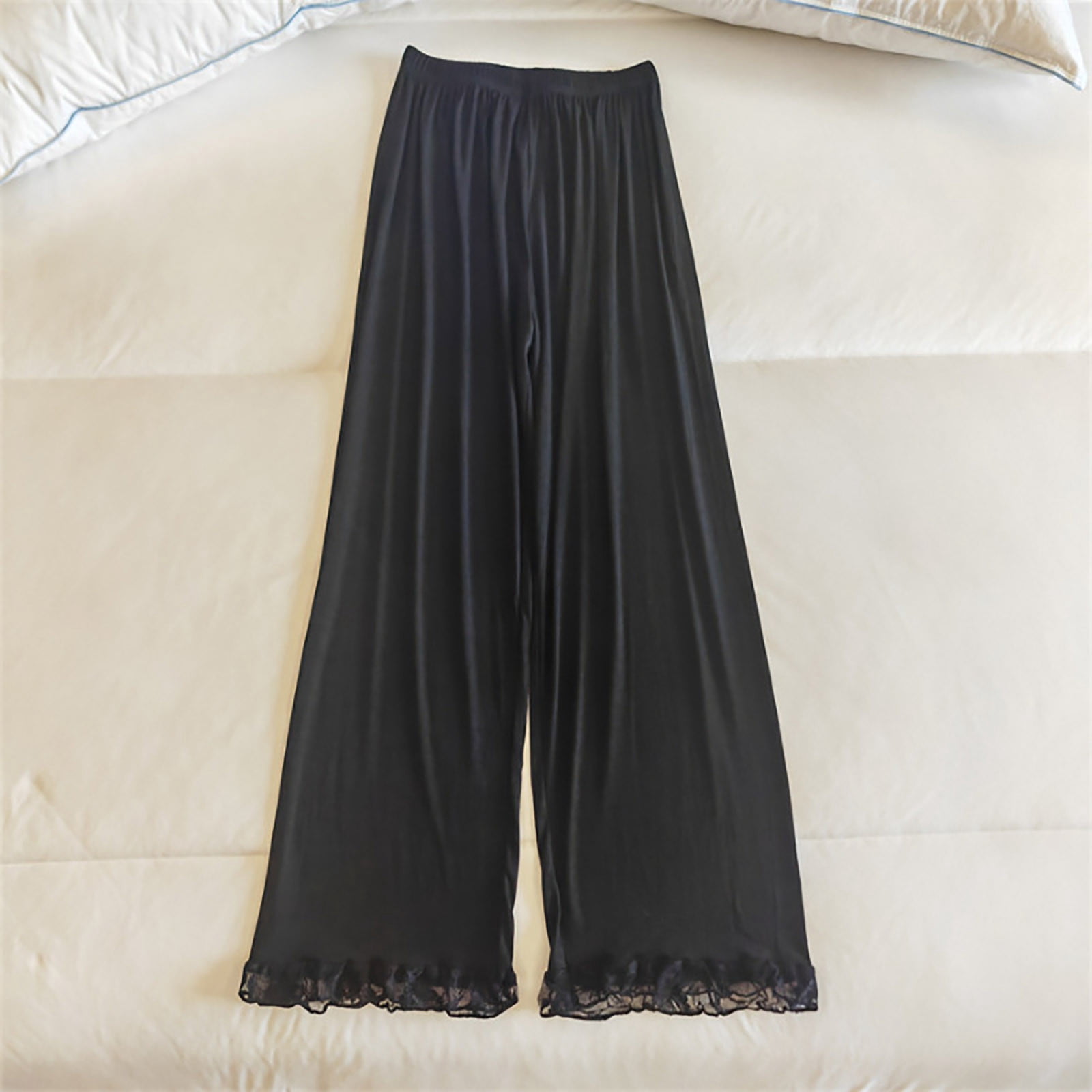 Busydd Pajamas Pants for Women Casual Soft Solid Color Sleep Pants ...