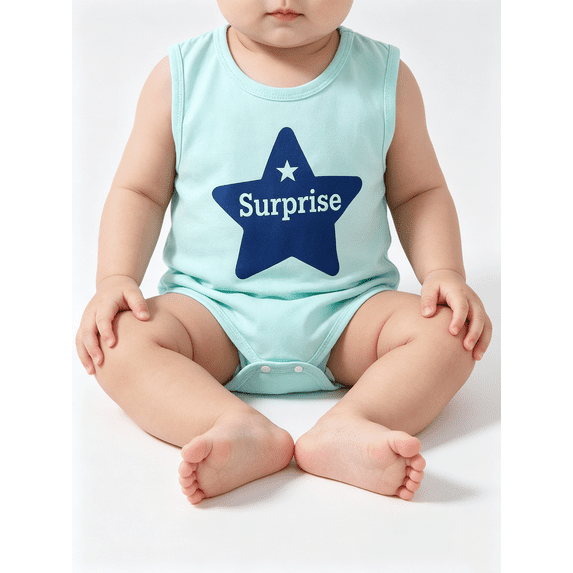Busydd Sleeveless Baby Boy Romper 0-24 Months Cute Print Newborn Infant ...