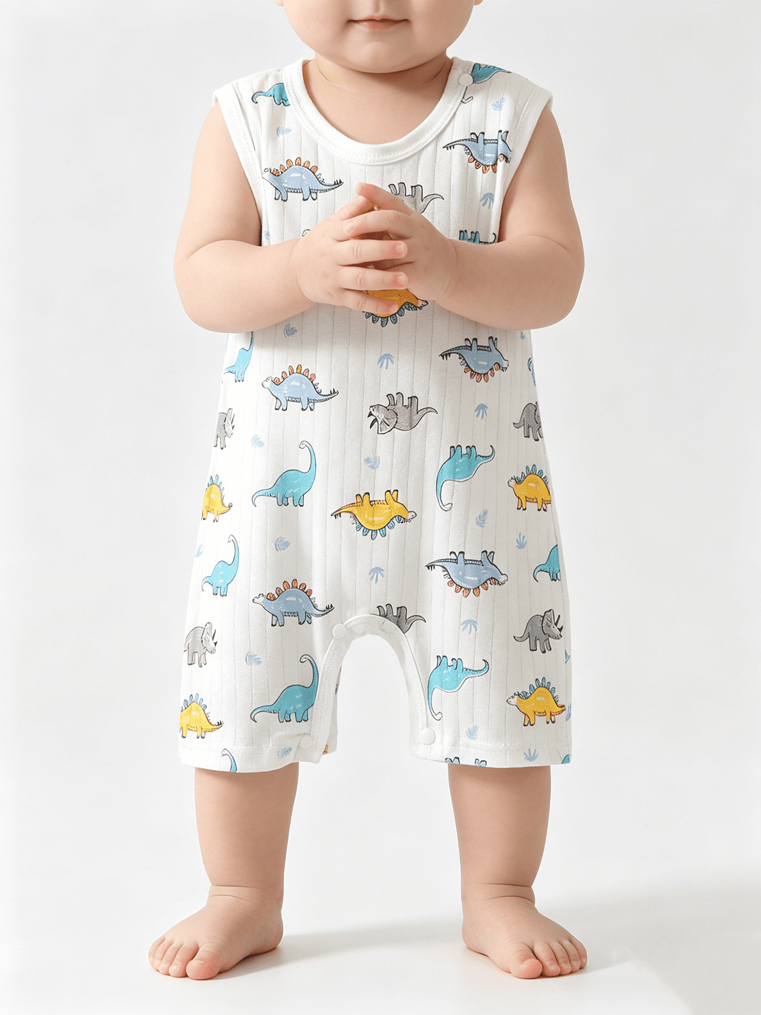 Busydd Sleeveless Baby Romper 0-24 Months Cute Print Infant Boy Clothes ...