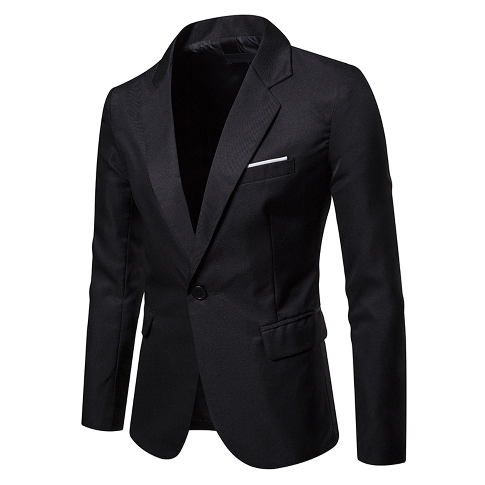 Busydd Suit Jacket for Men Stylish Formal Solid Color Suit Jacket ...