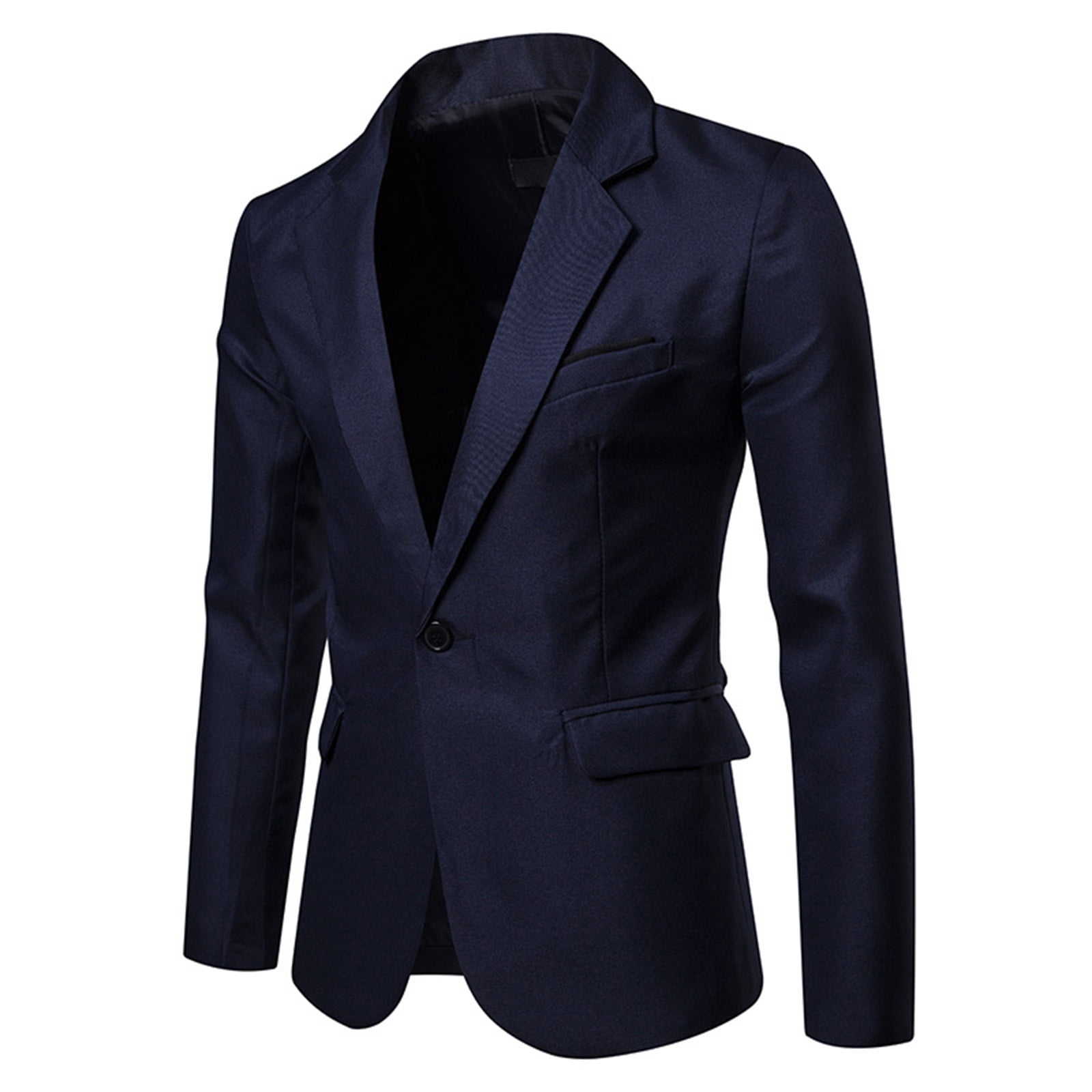 Busydd Suit Jacket for Men Stylish Formal Solid Color Suit Jacket ...