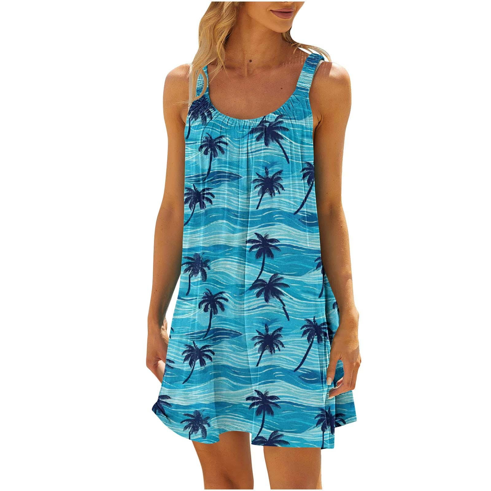 Busydd Summer Dresses for Women 2025 Trendy Floral Print Sundresses for ...