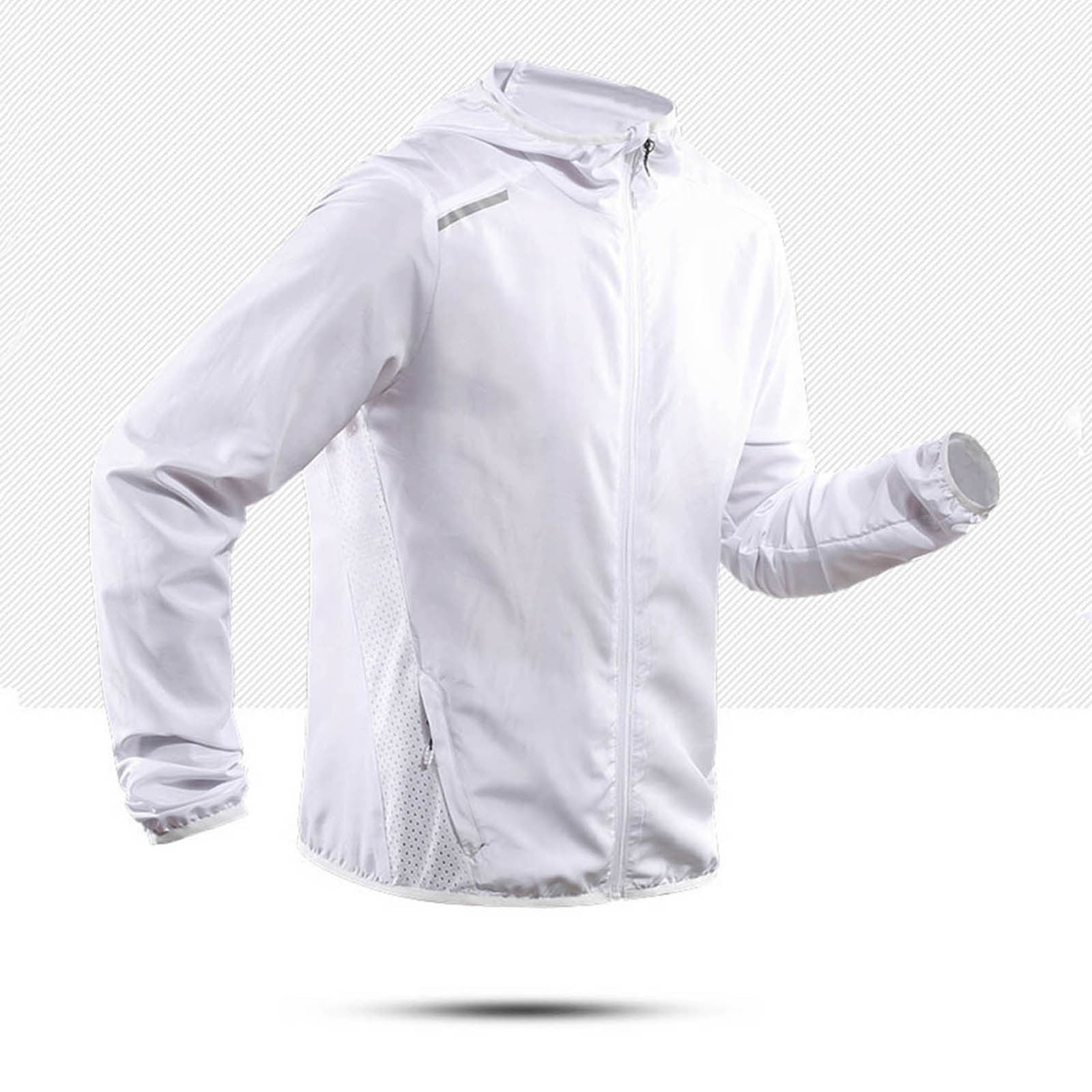 Busydd Sun Jacket Men Long Sleeve Solid Color Sun Protection Jackets ...