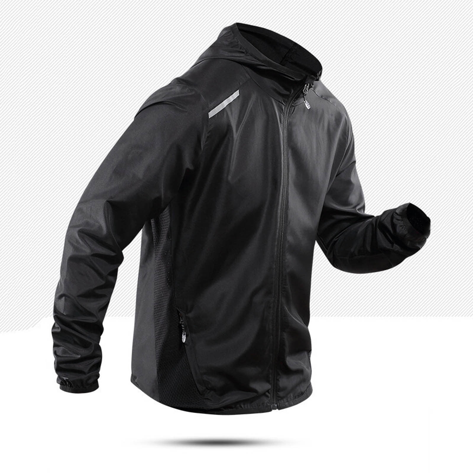 Busydd Sun Jacket Men Long Sleeve Solid Color Sun Protection Jackets ...