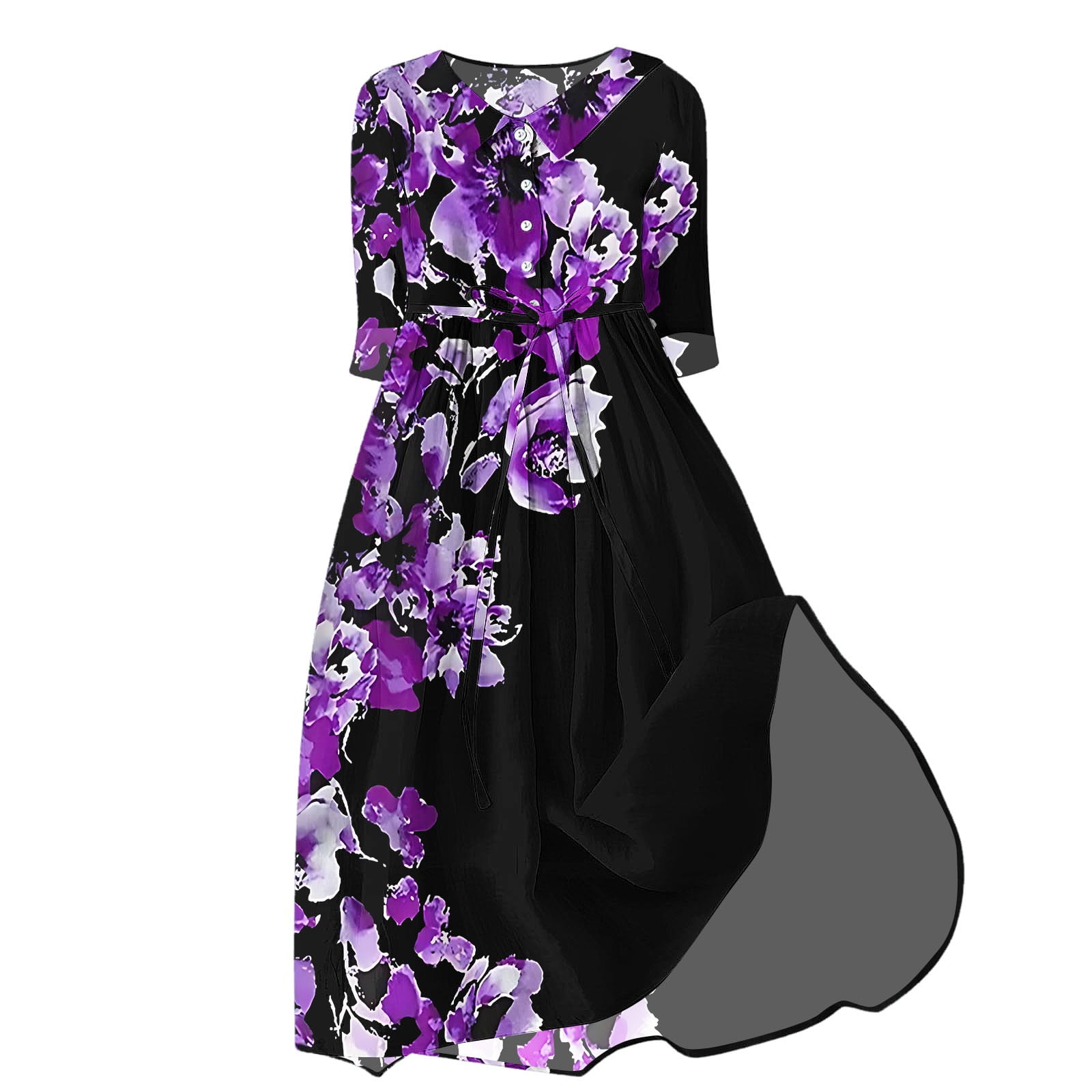 Busydd Wedding Guest Dresses for Women Fashion Boho Floral Print Maxi ...