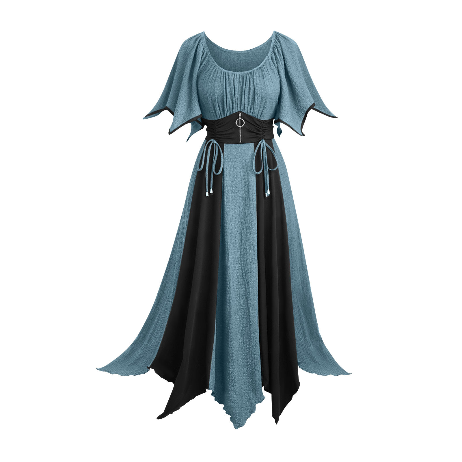 Busydd Women Dresses Trendy Short Sleeve Round Neck Gothic Dresses for ...