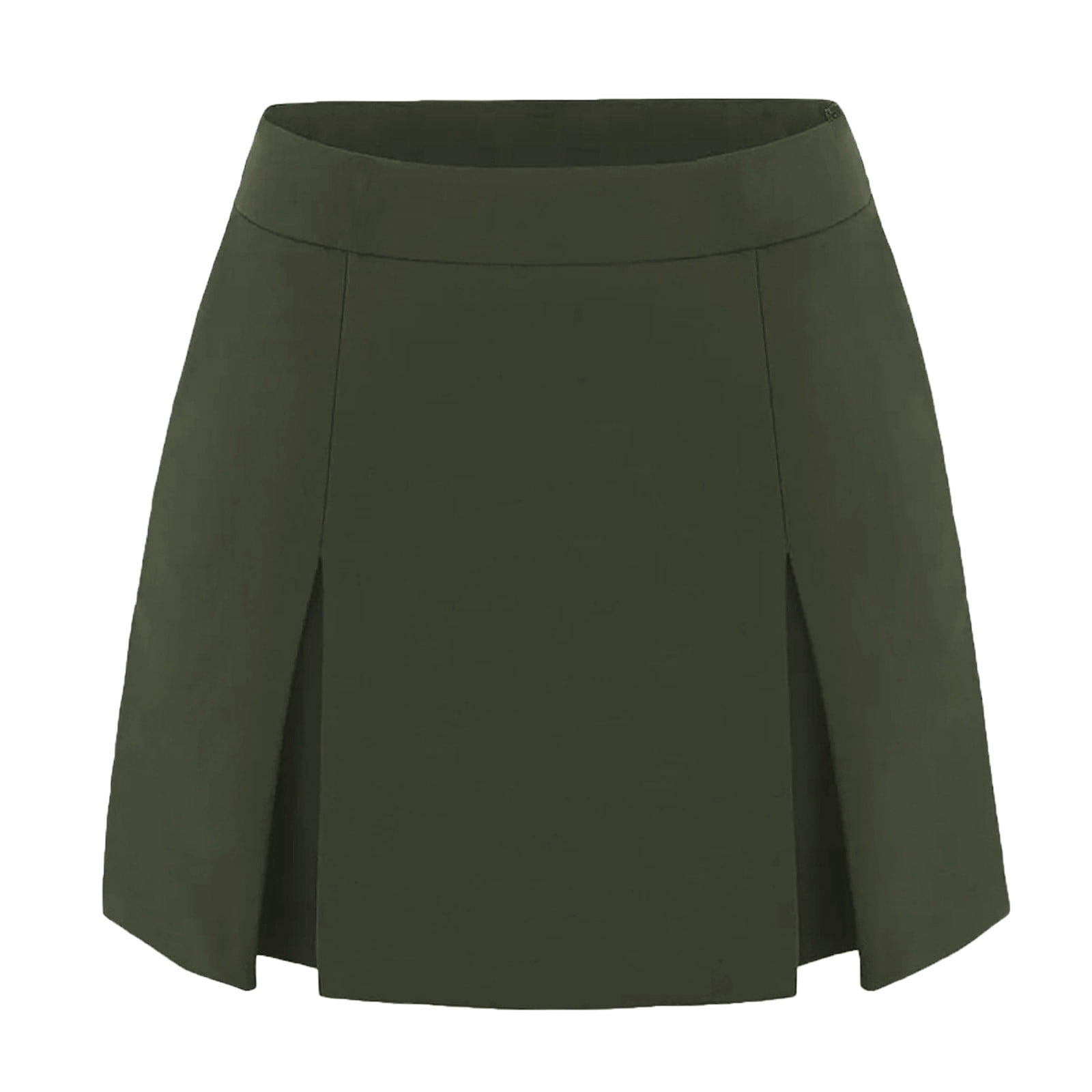 Busydd Women's Skirts Trendy Stretchy Solid Color Mini Skirts for Women ...