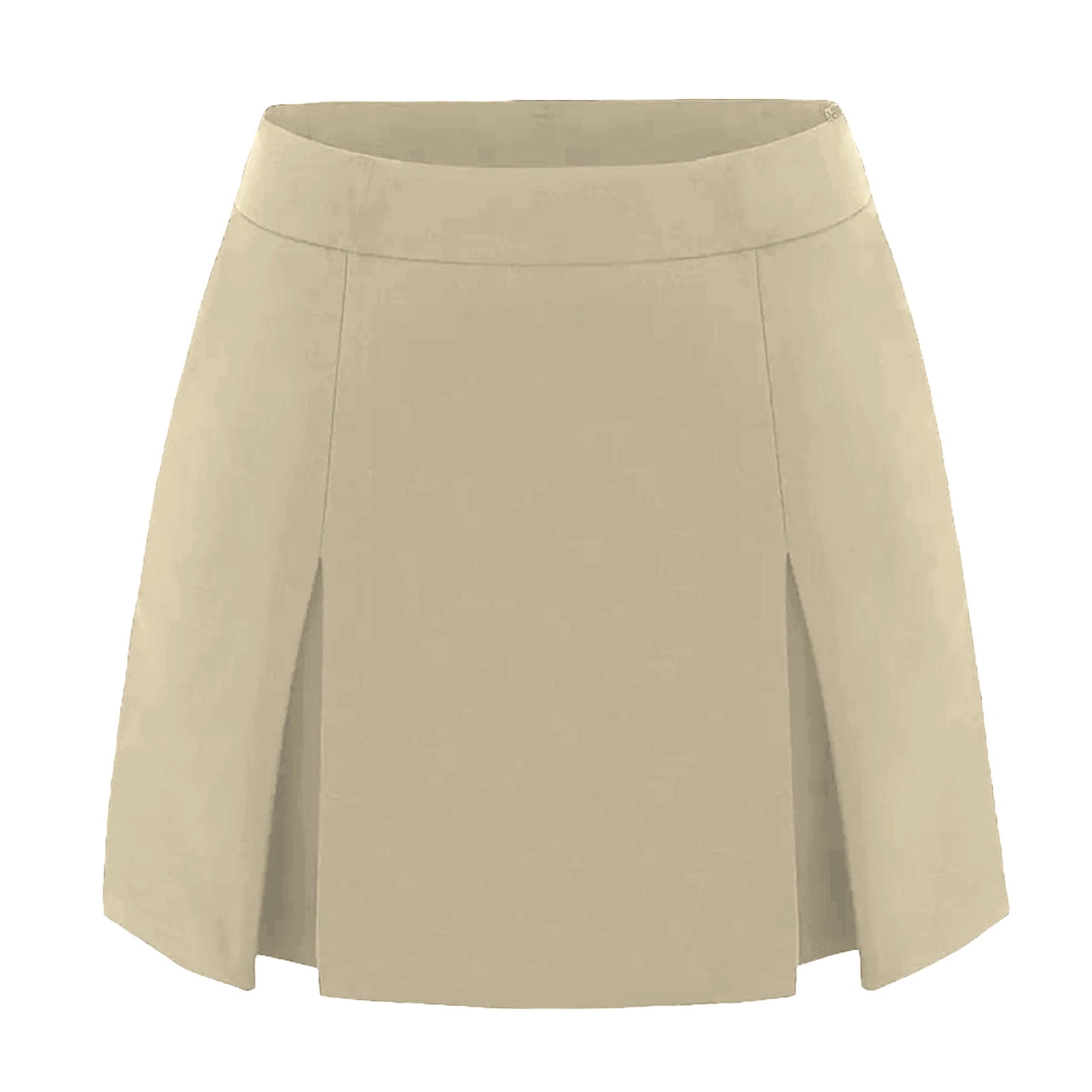 Busydd Women's Skirts Trendy Stretchy Solid Color Mini Skirts for Women ...